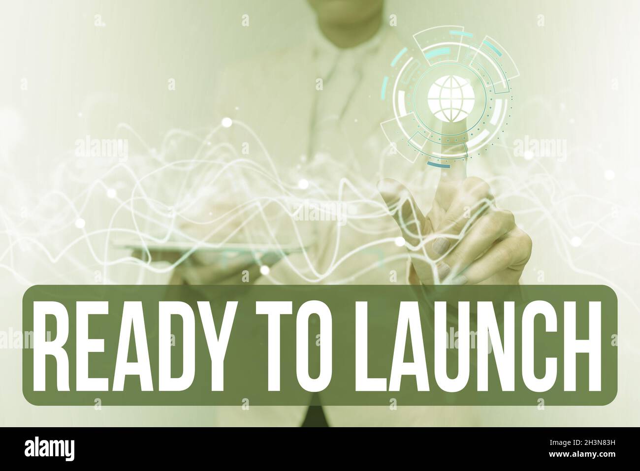 Conceptual caption Ready To Launch. Business idea an event to celebrate ...