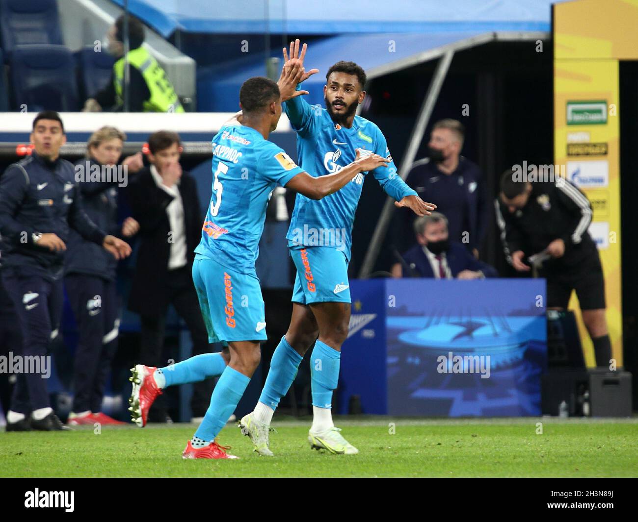 Russian Federation. St. Petersburg. Gazprom Arena. Football. Russian ...