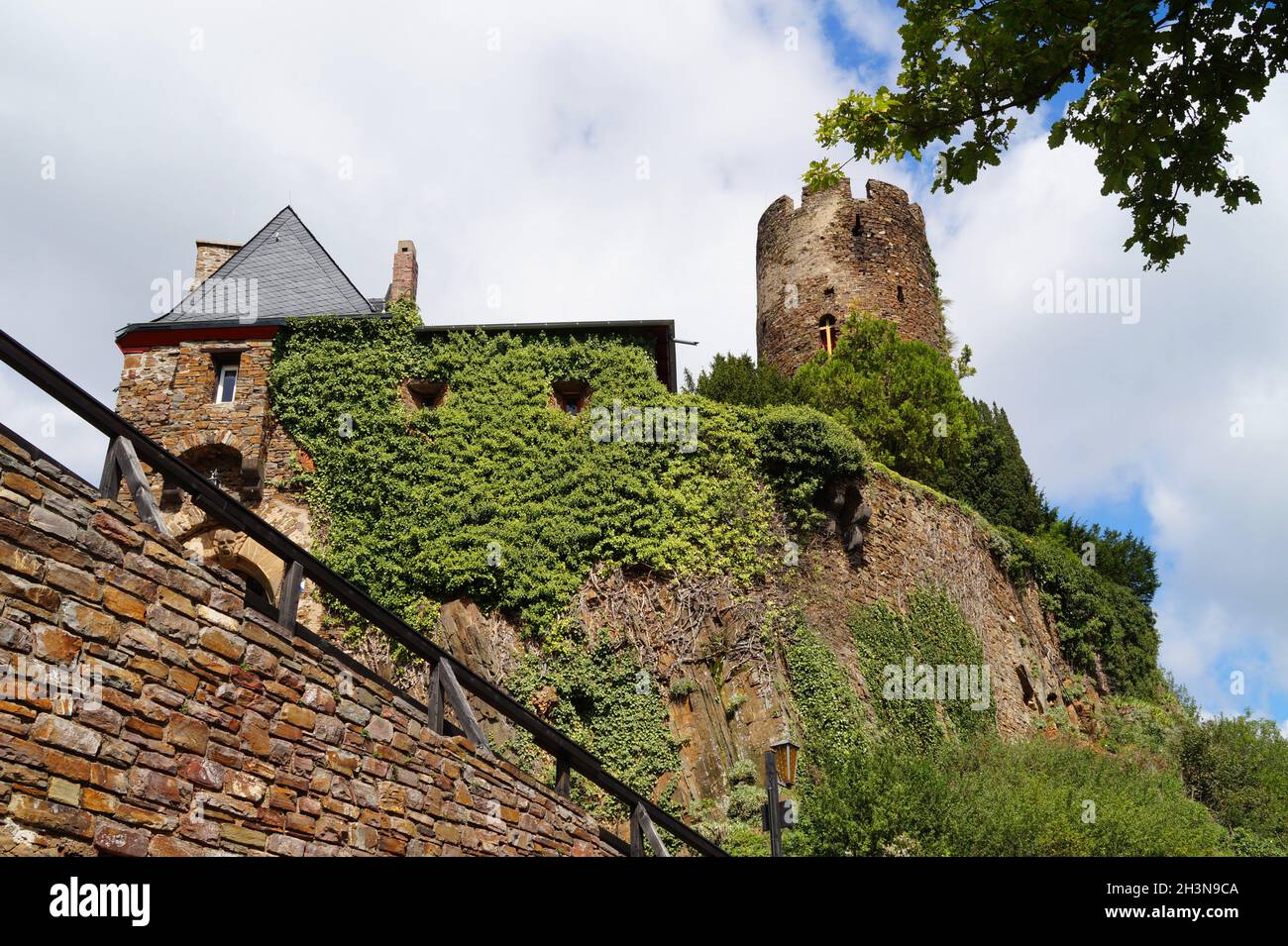 the Thurant Castle (Burg Thurant, also Thurandt or Thurand) above the ...