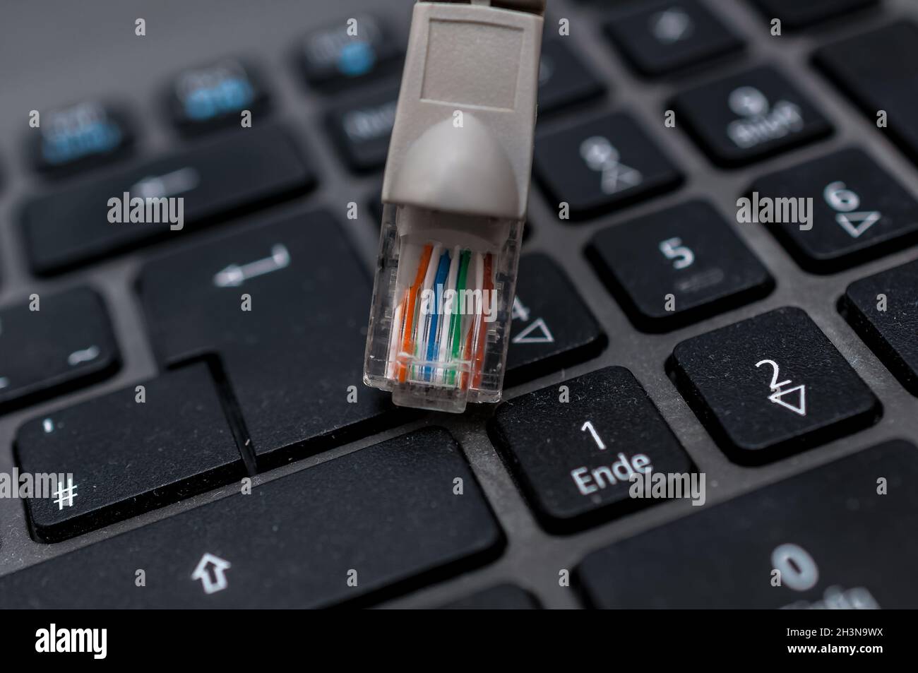 DSL-Internet PC keyboard Stock Photo - Alamy