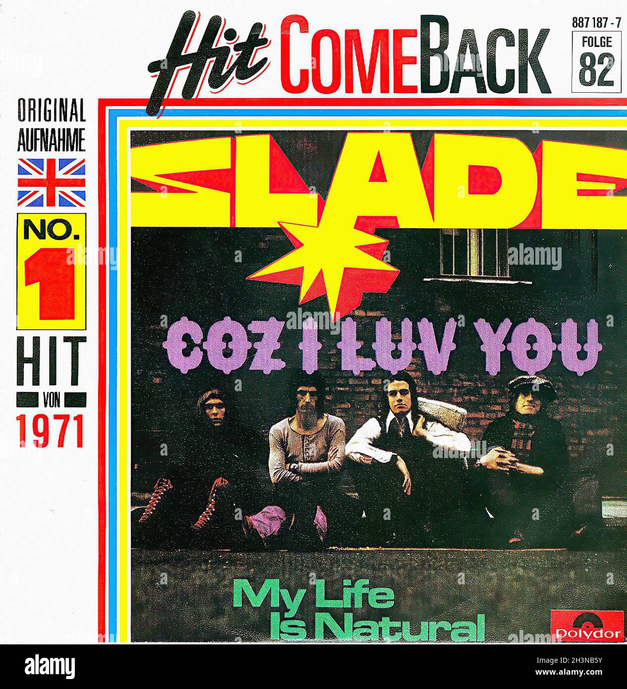 Vintage Vinyl Recording - Slade - Coz I Luv You - D - 1971 - ReRelease ...