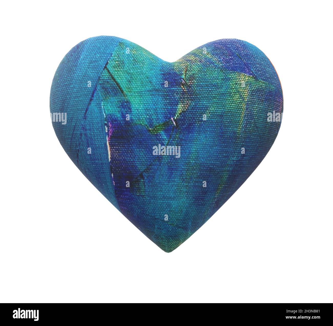 Blue Colored Heart Love Stock Vector Image & Art - Alamy