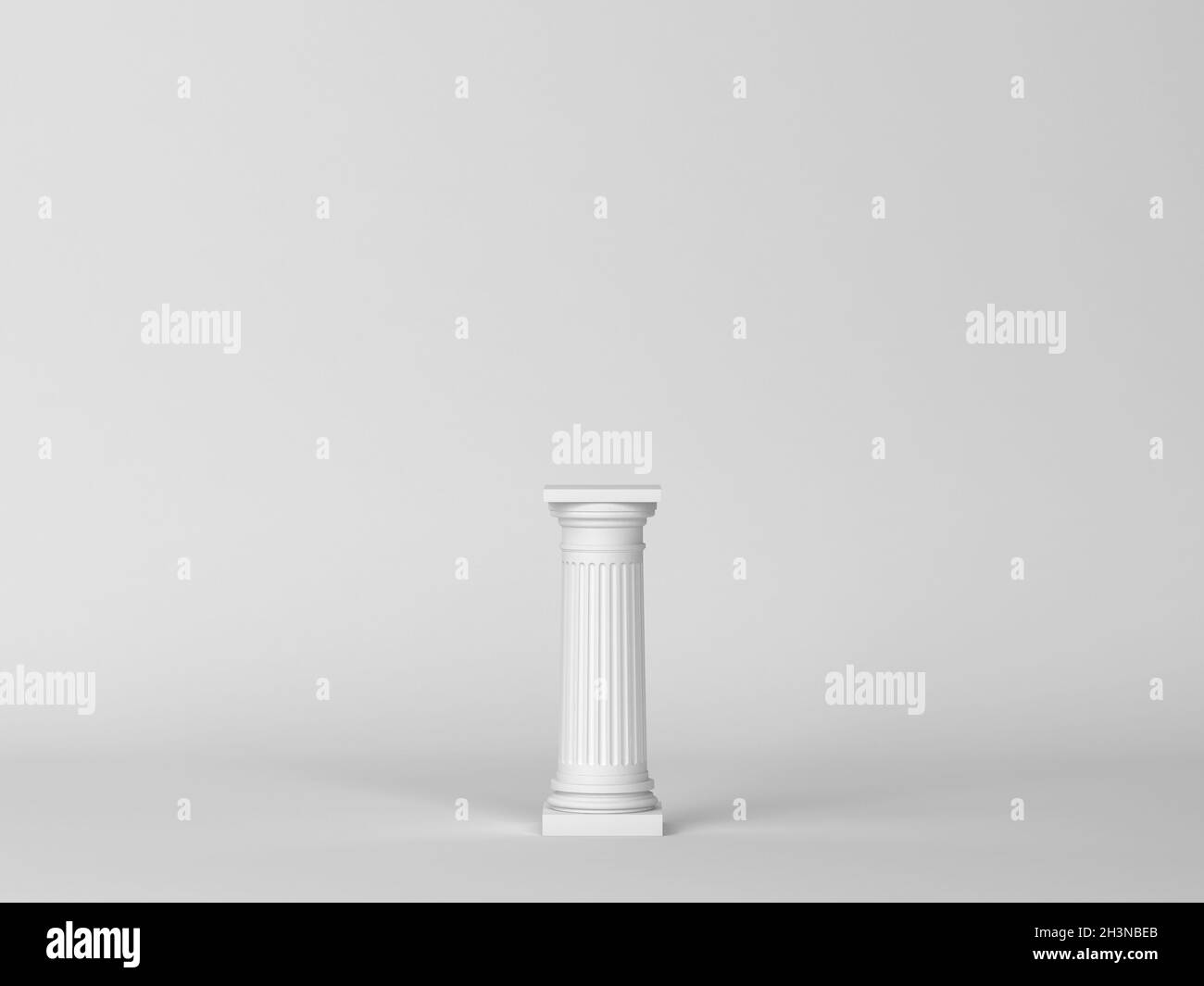 Classical column. Minimal scene. 3d illustration Stock Photo - Alamy