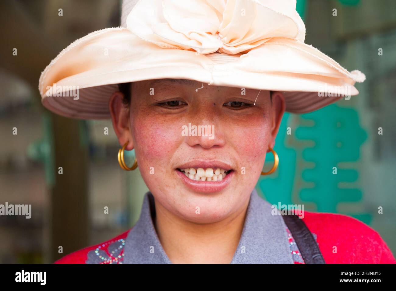 Tibetan Girl In Traditional Costume High Resolution Stock Photography ...