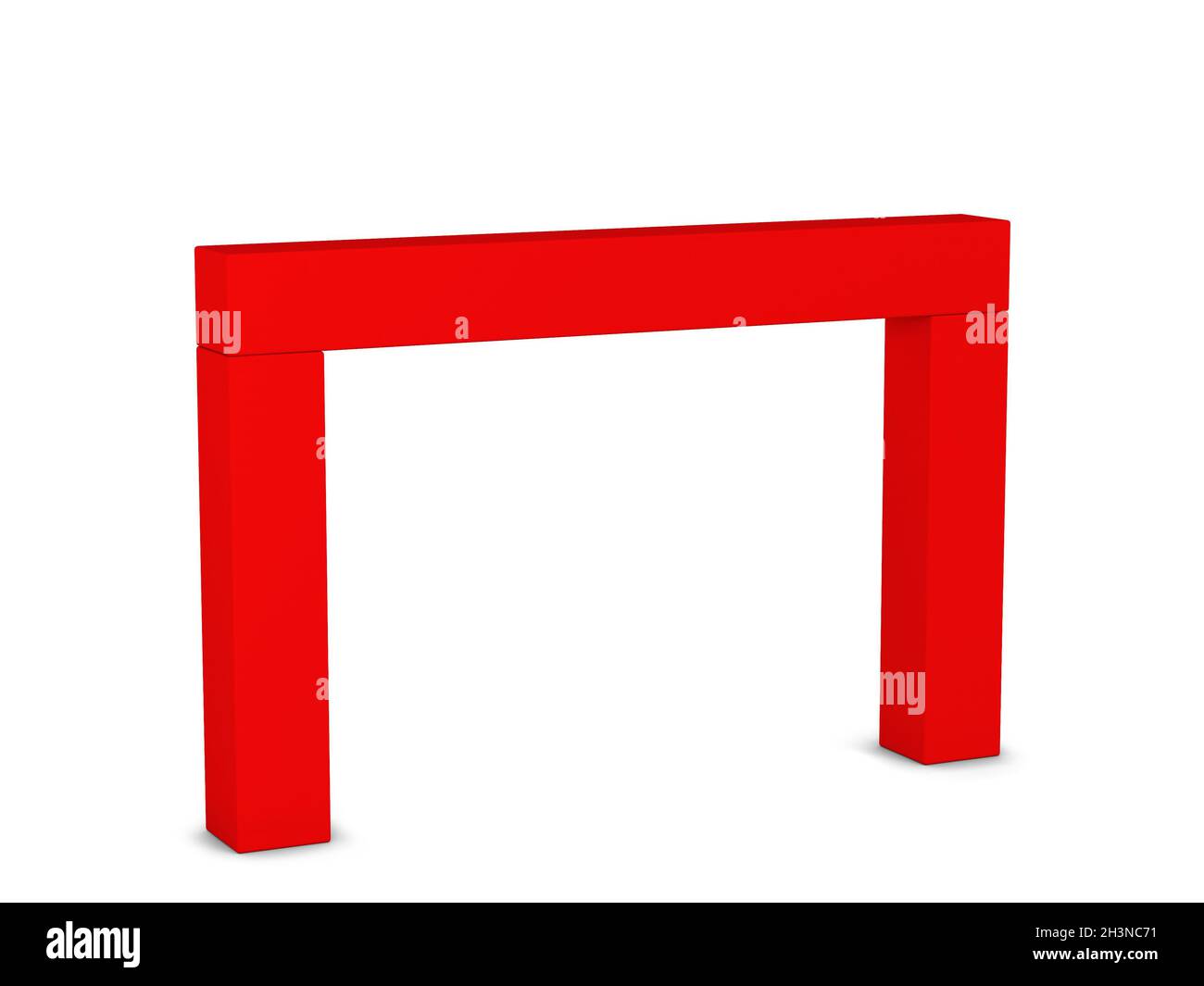 Blank event arch mockup. 3d illustration isolated on white background ...
