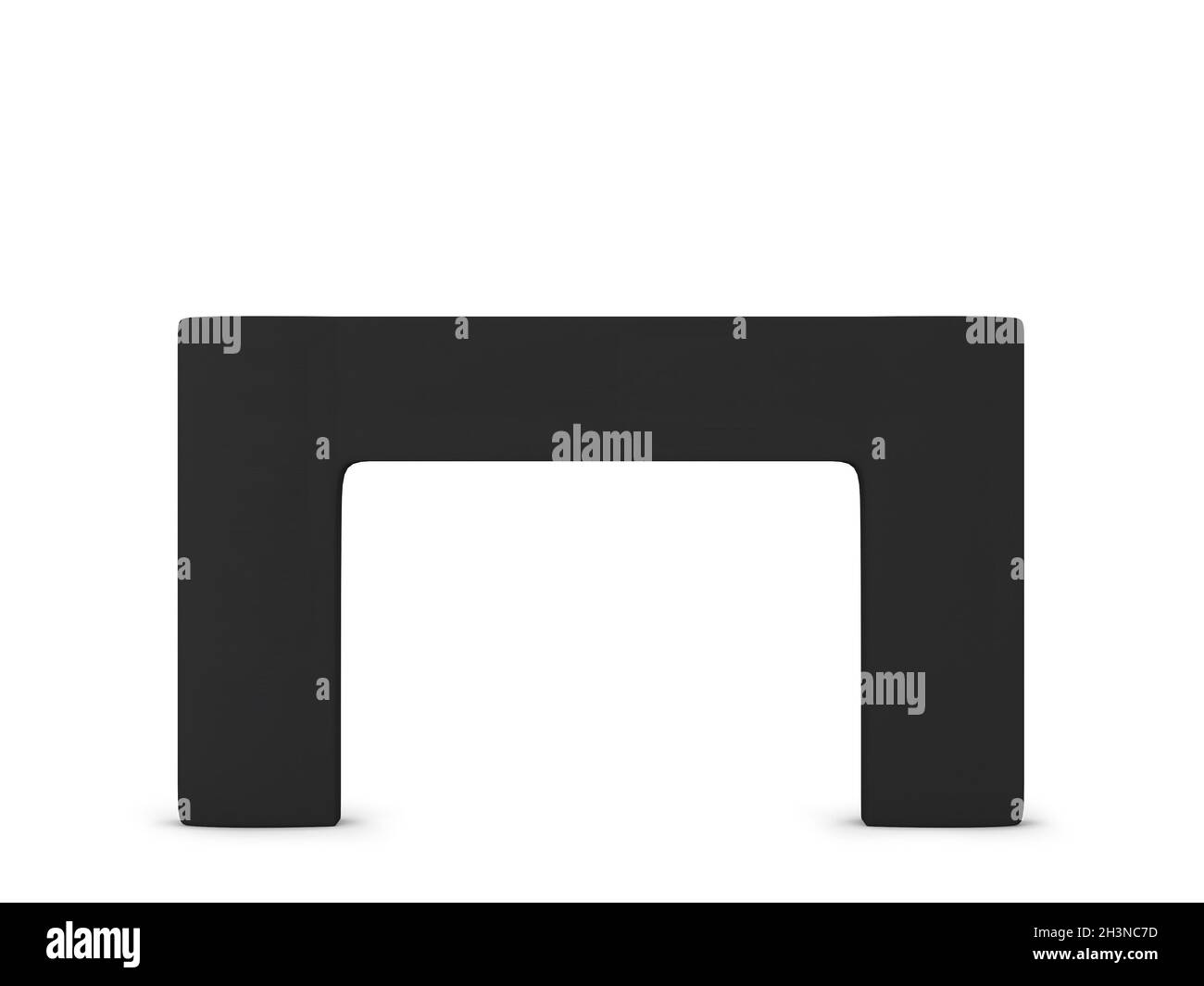 Blank event arch mockup. 3d illustration isolated on white background ...
