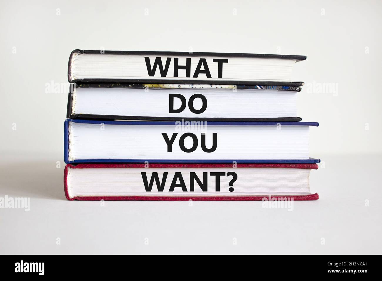What do you want symbol. Books with words 'What do you want' on ...