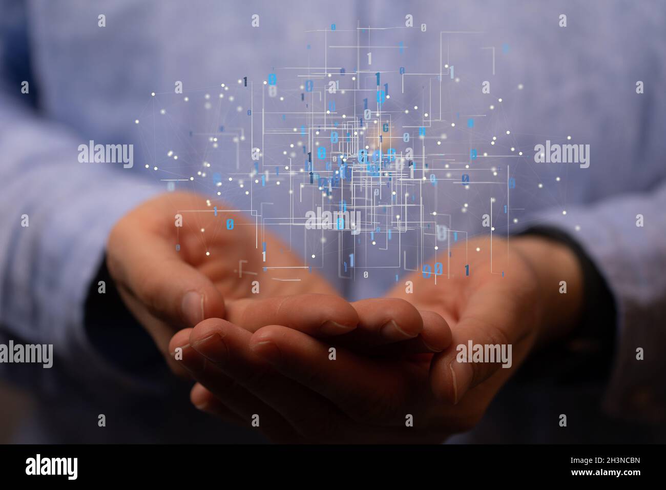 3D render of a Telecommunication network and wireless mobile internet ...