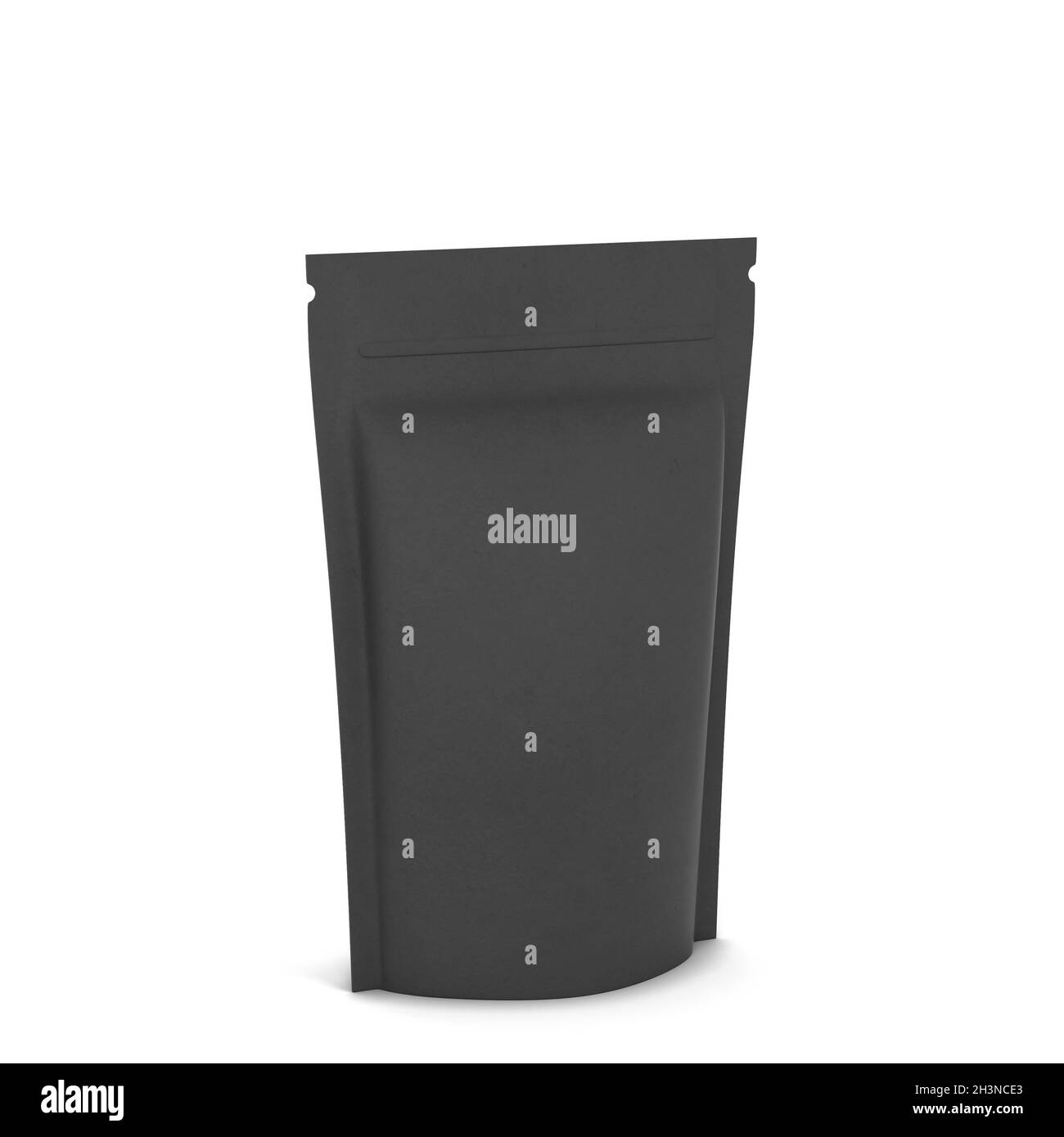 Blank zipper package mockup. 3d illustration isolated on white ...