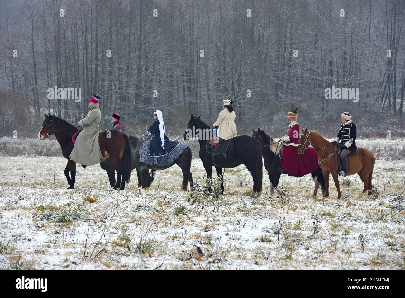 Minsk region, Belarus - November 5: Historical reconstruction of the ...