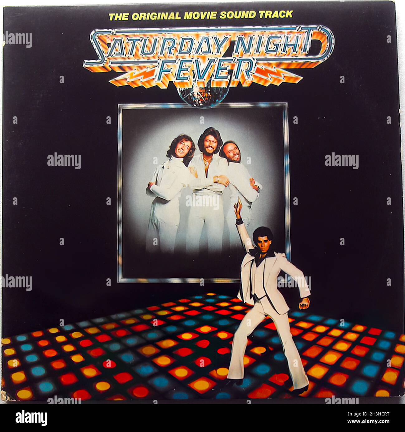 1977 Saturday Night Fever Soundtrack Original Vintage Vinyl Record Album A Stock Photo - Alamy