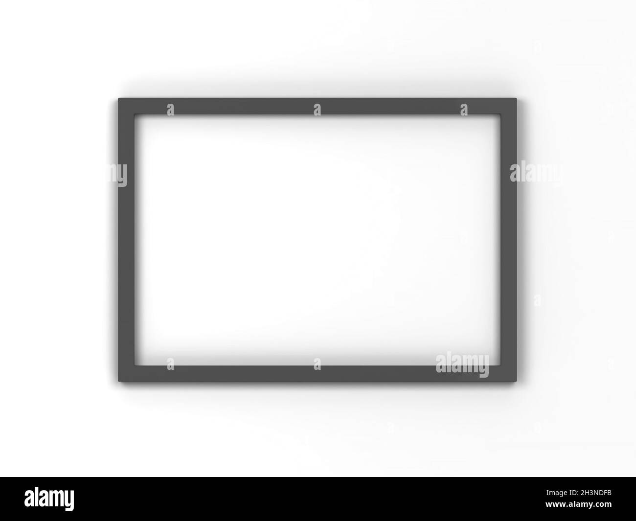 Simple frame. 3d illustration isolated on white background Stock Photo ...
