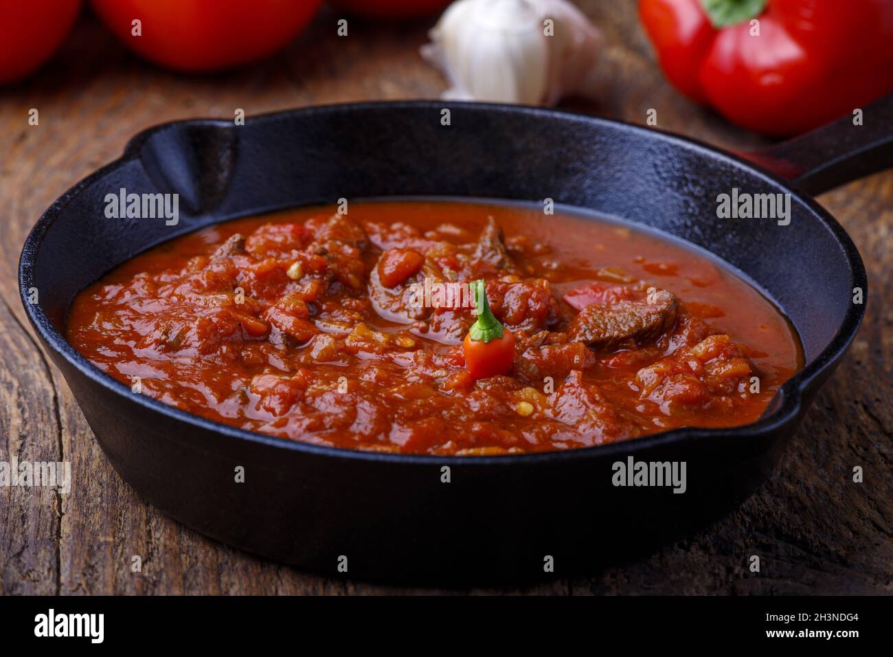 Hungarian goulash soup bread in hi-res stock photography and images - Alamy