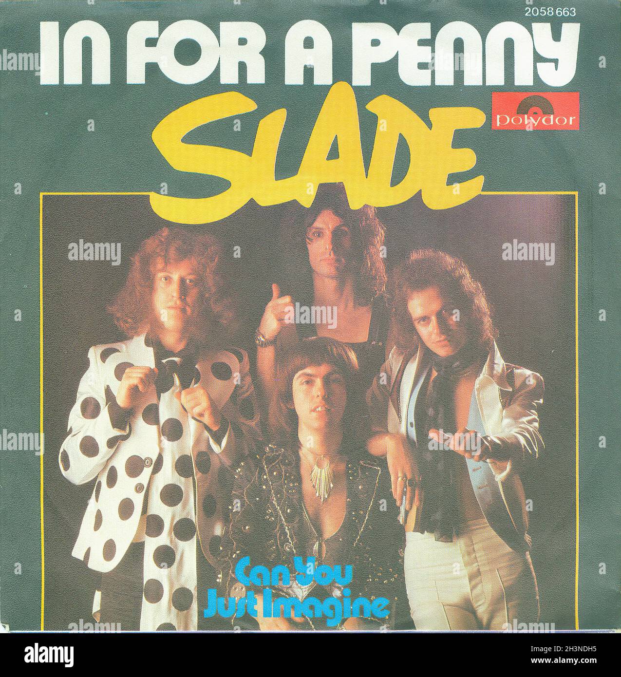 Vintage Vinyl Recording - Slade - In For A Penny - D - 1975 Stock Photo ...