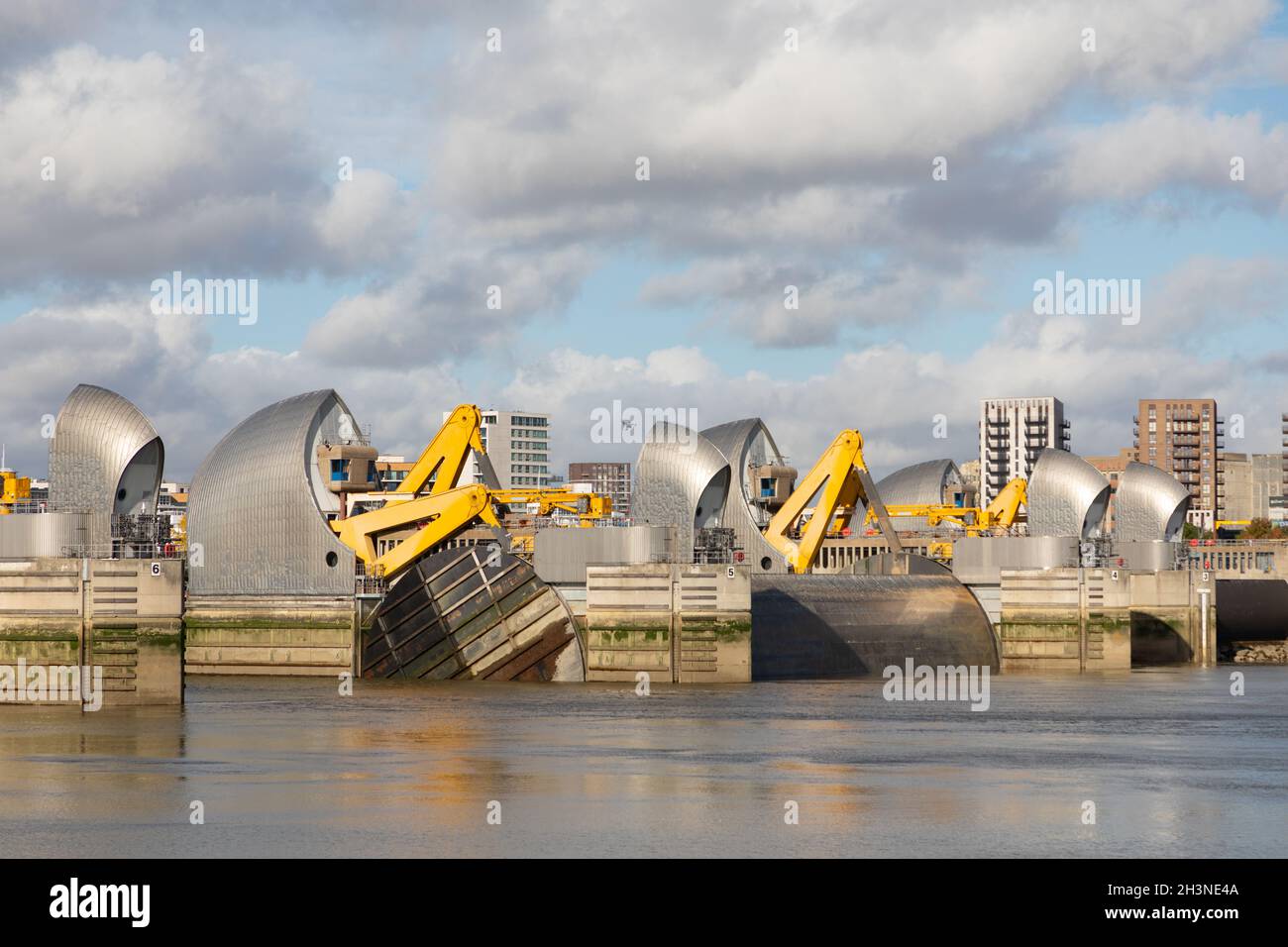 The Thames Barrier - part of London's flood defence system - designed ... The Thames Barrier - part of London's flood defence system - designed ...