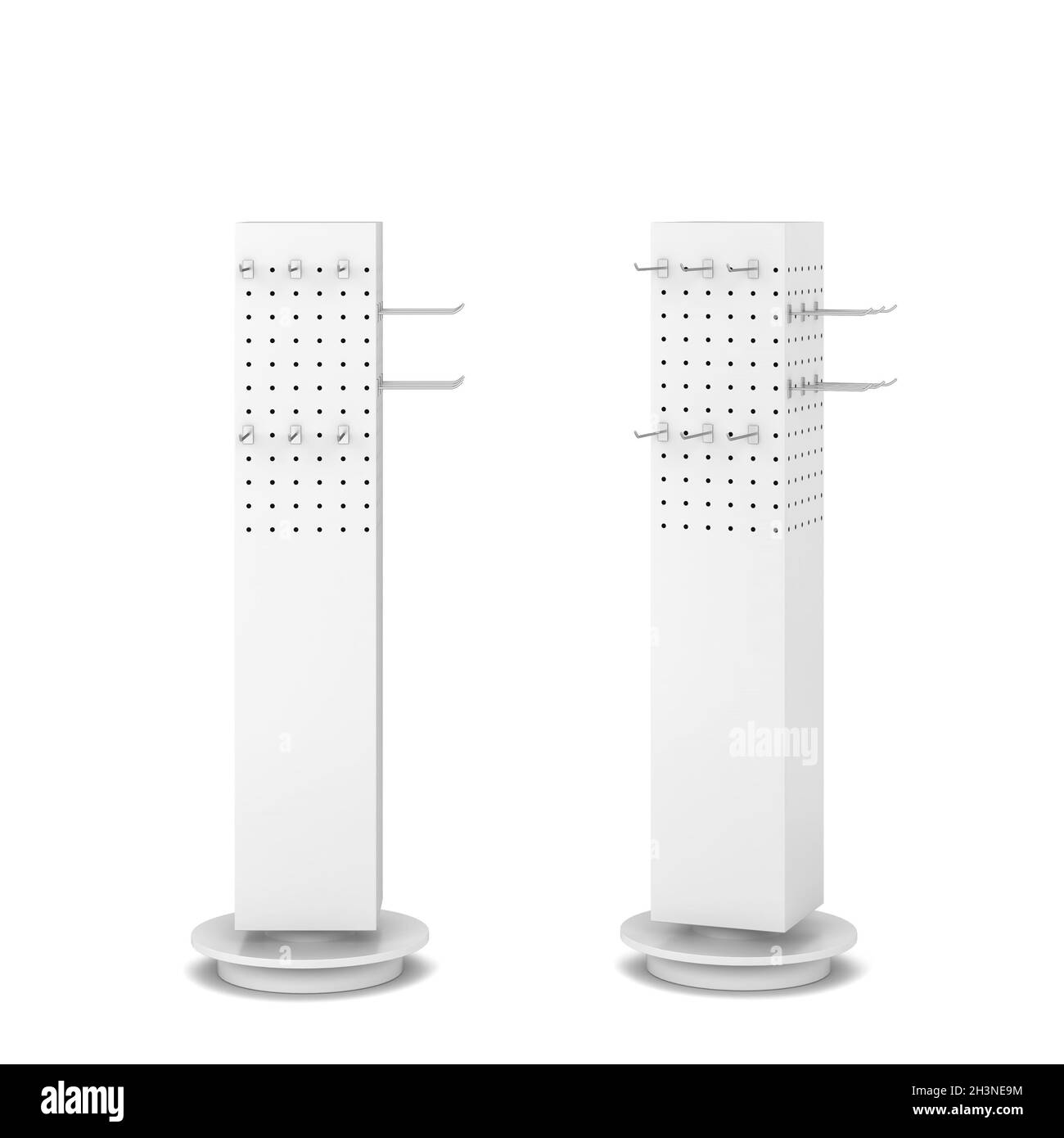 Blank rack stand for products . 3d illustration isolated on white ...