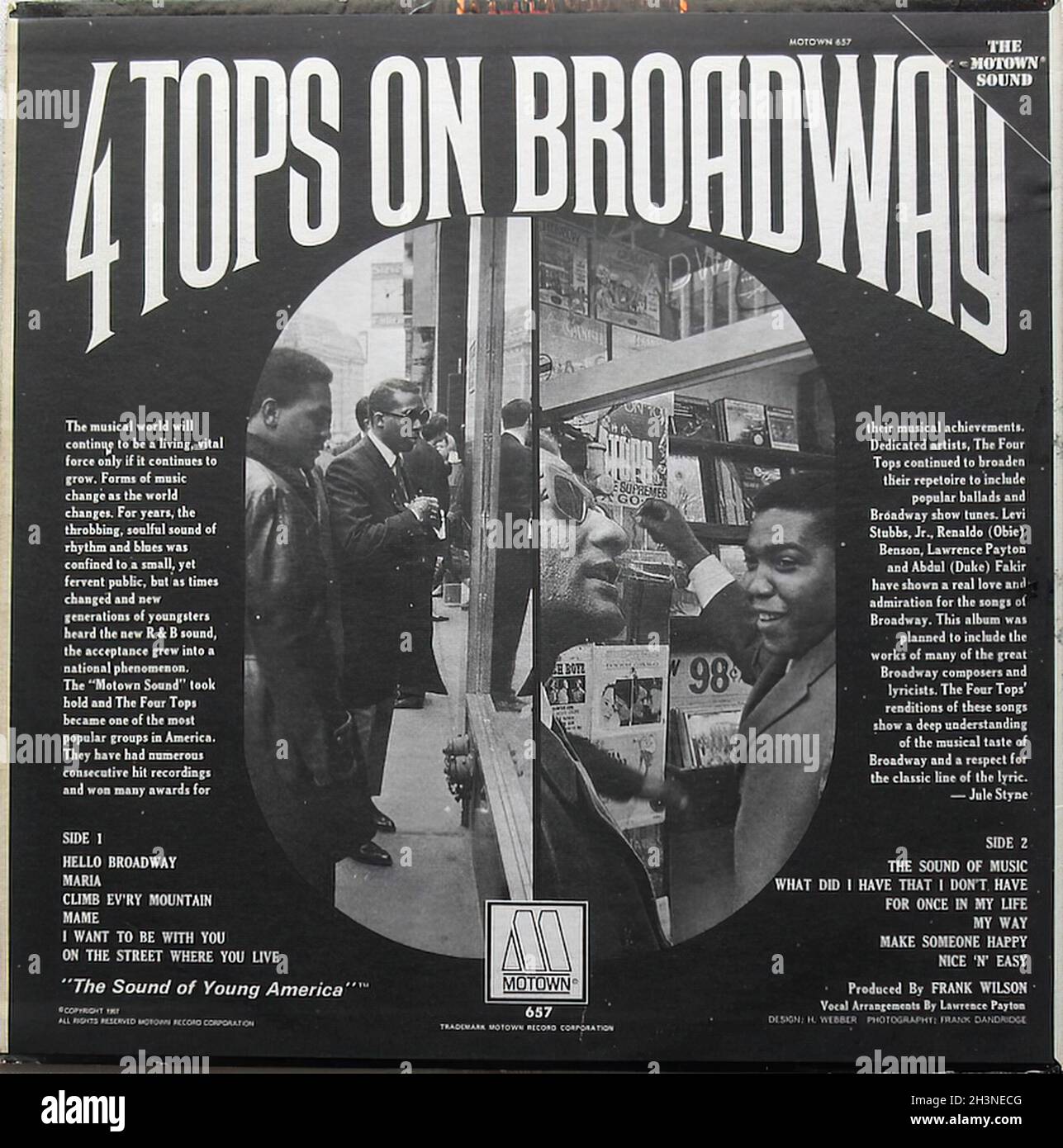 1967 The Four Tops on Broadway Original Vintage Lp Record Album Vinyl ...