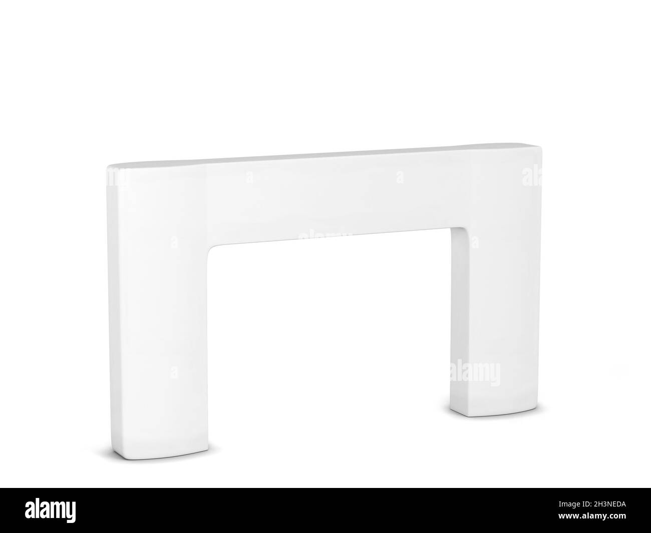 Blank event arch mockup. 3d illustration isolated on white background ...