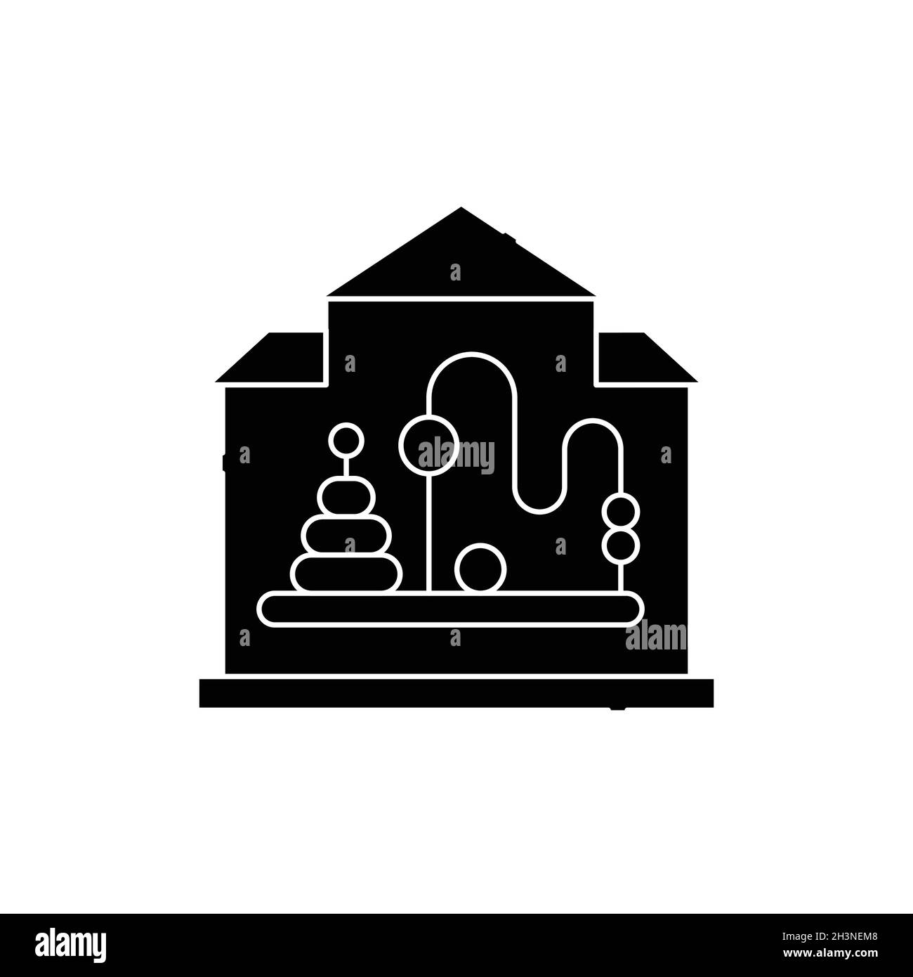 Baby club olor line icon. Children learning. Pictogram for web page ...