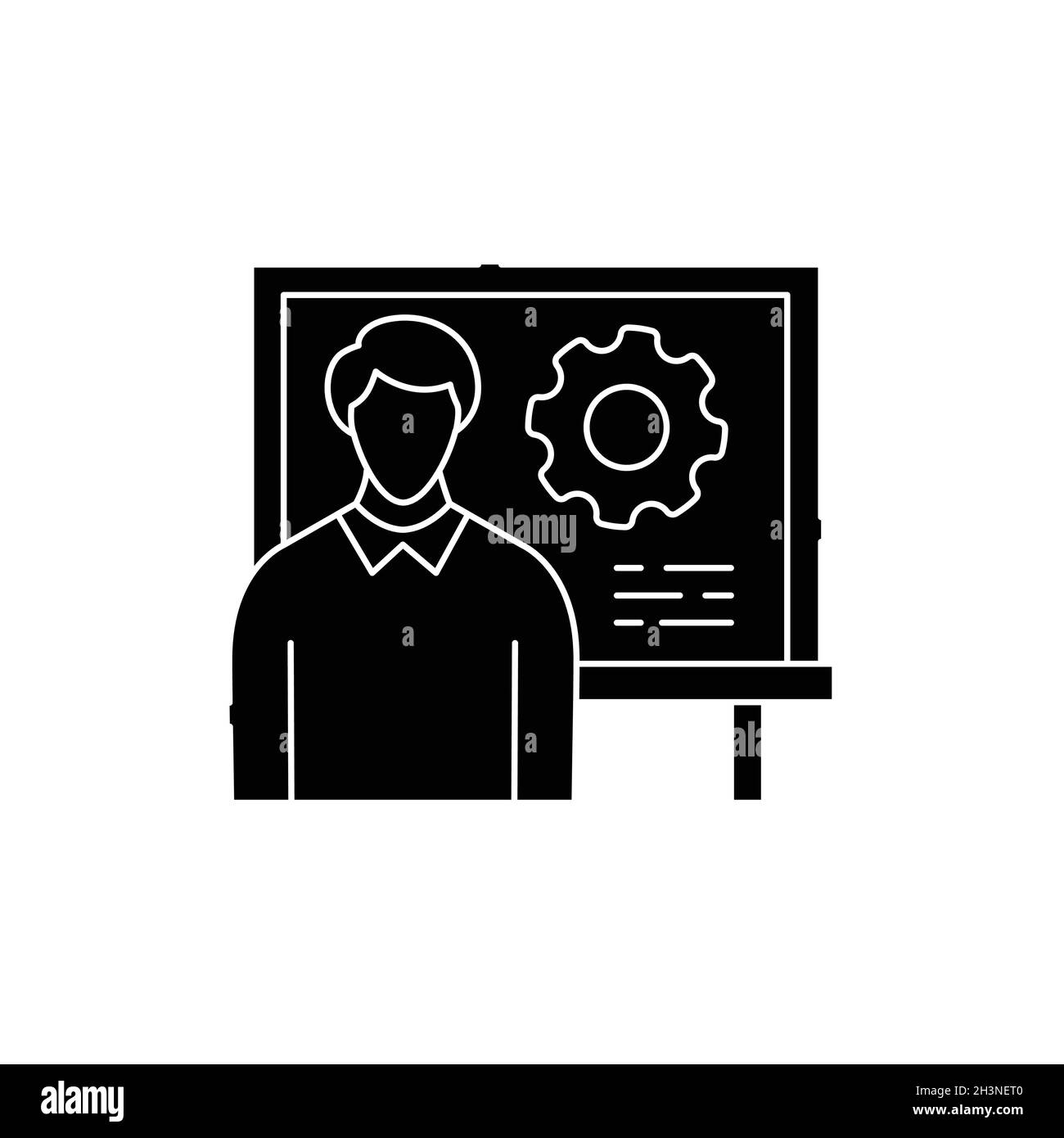 Highly specialized courses olor line icon. Children learning. Pictogram ...