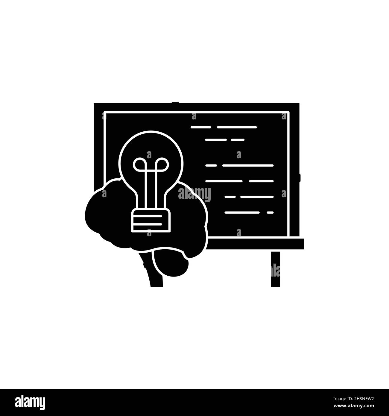 Non-standard school programs olor line icon. Children learning ...