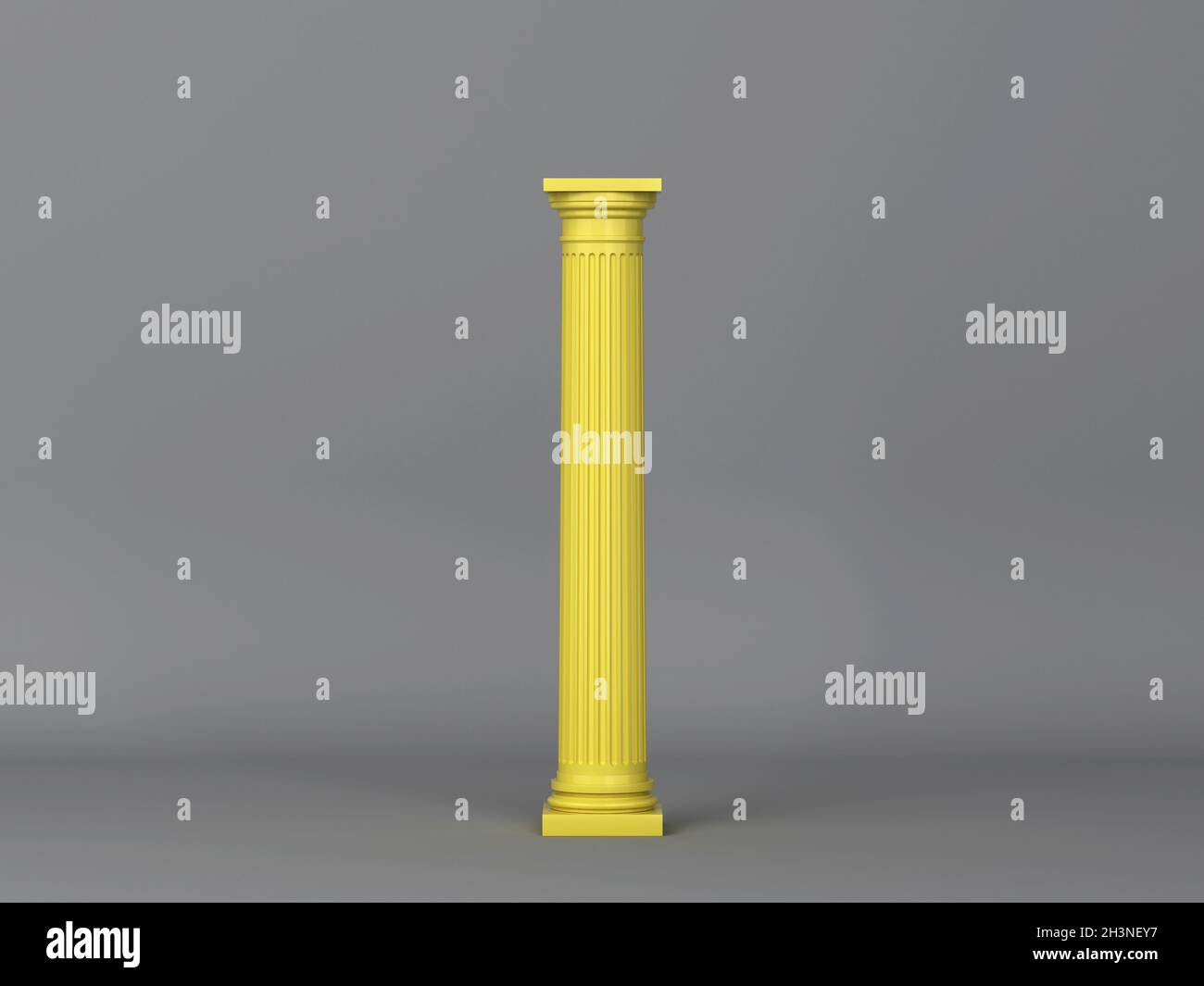 Classical column. Minimal scene. 3d illustration Stock Photo - Alamy
