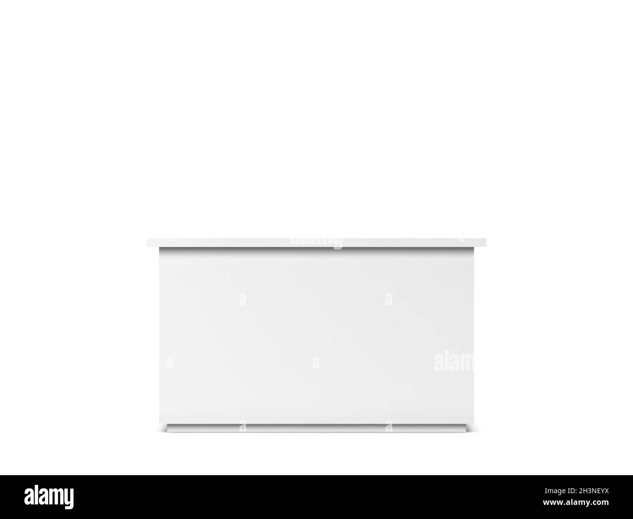 Counter stand mockup. 3d illustration isolated on white background ...