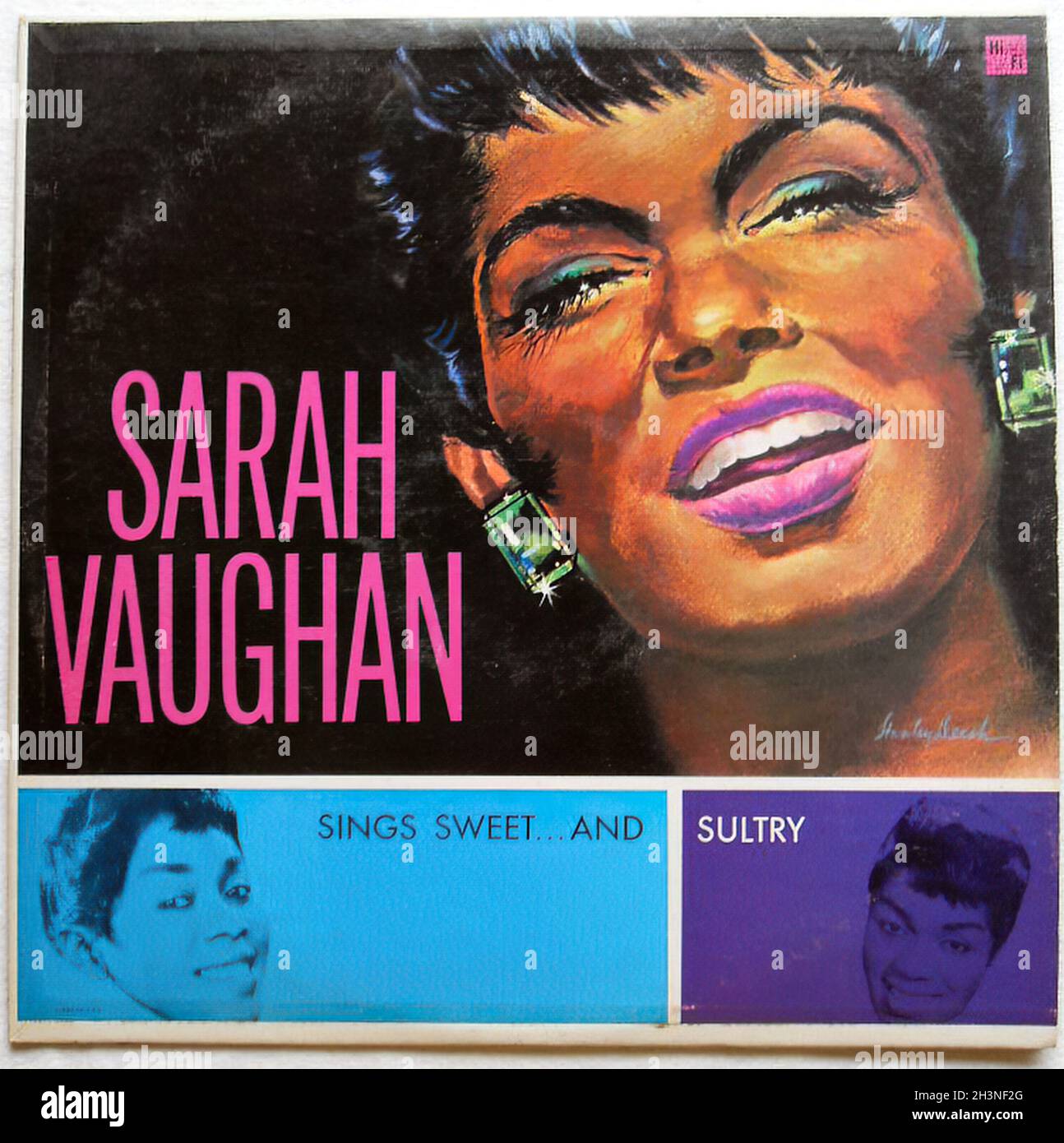 Sarah Vaughan 1950s Original Vintage Lp Record Vinyl Stock Photo - Alamy