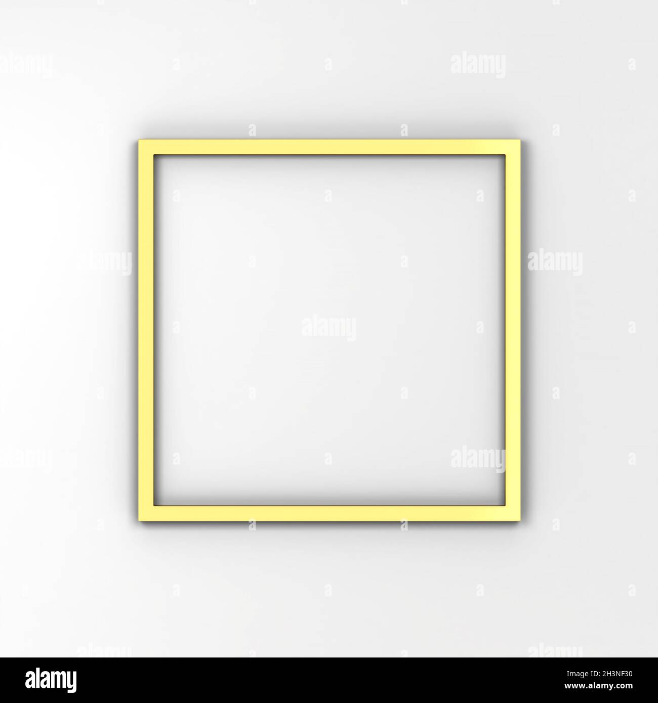Simple frame. 3d illustration isolated on white background Stock Photo ...