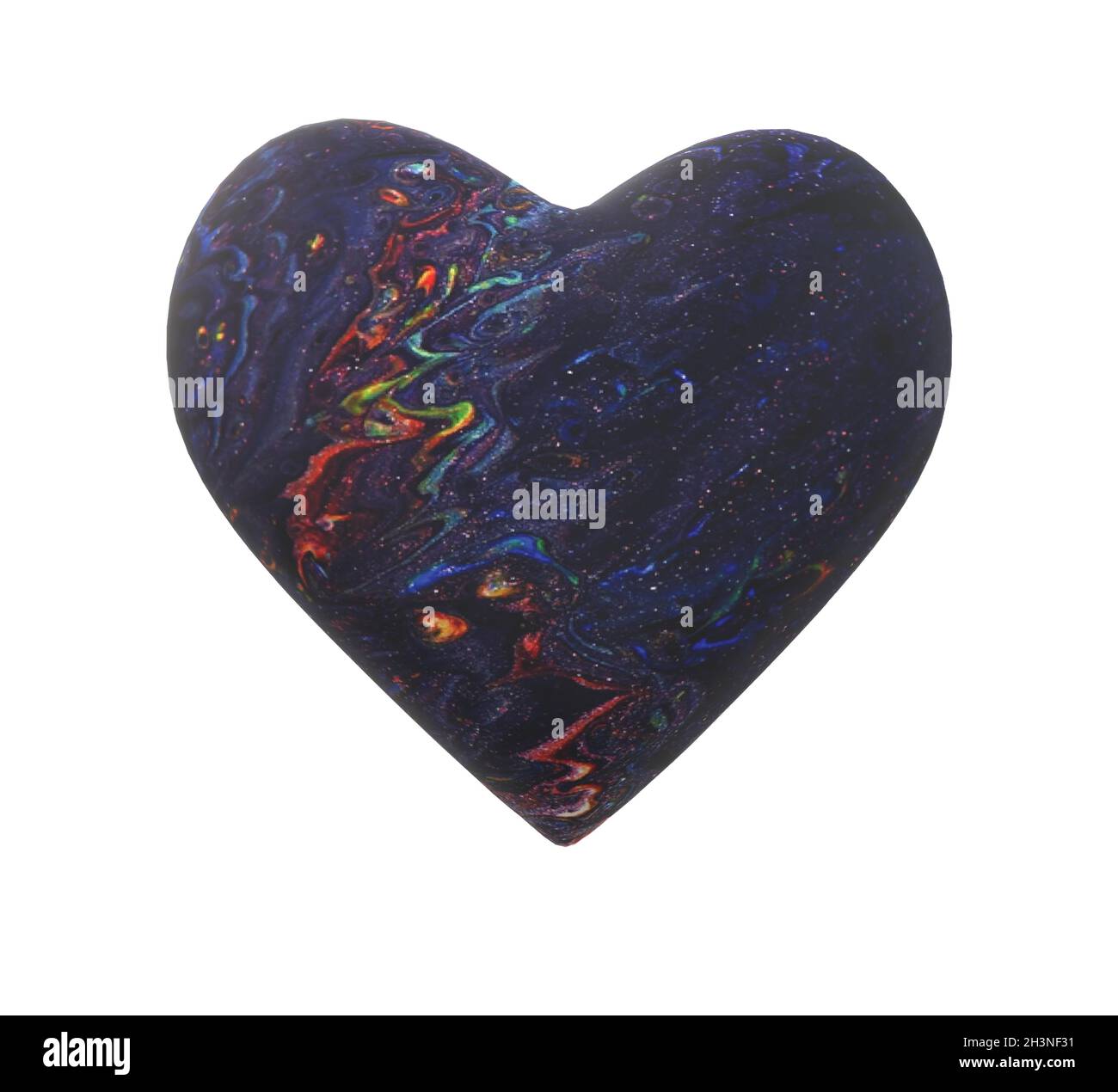 Heart Love Shape in Galaxy Pattern Paint Stock Vector Image & Art - Alamy