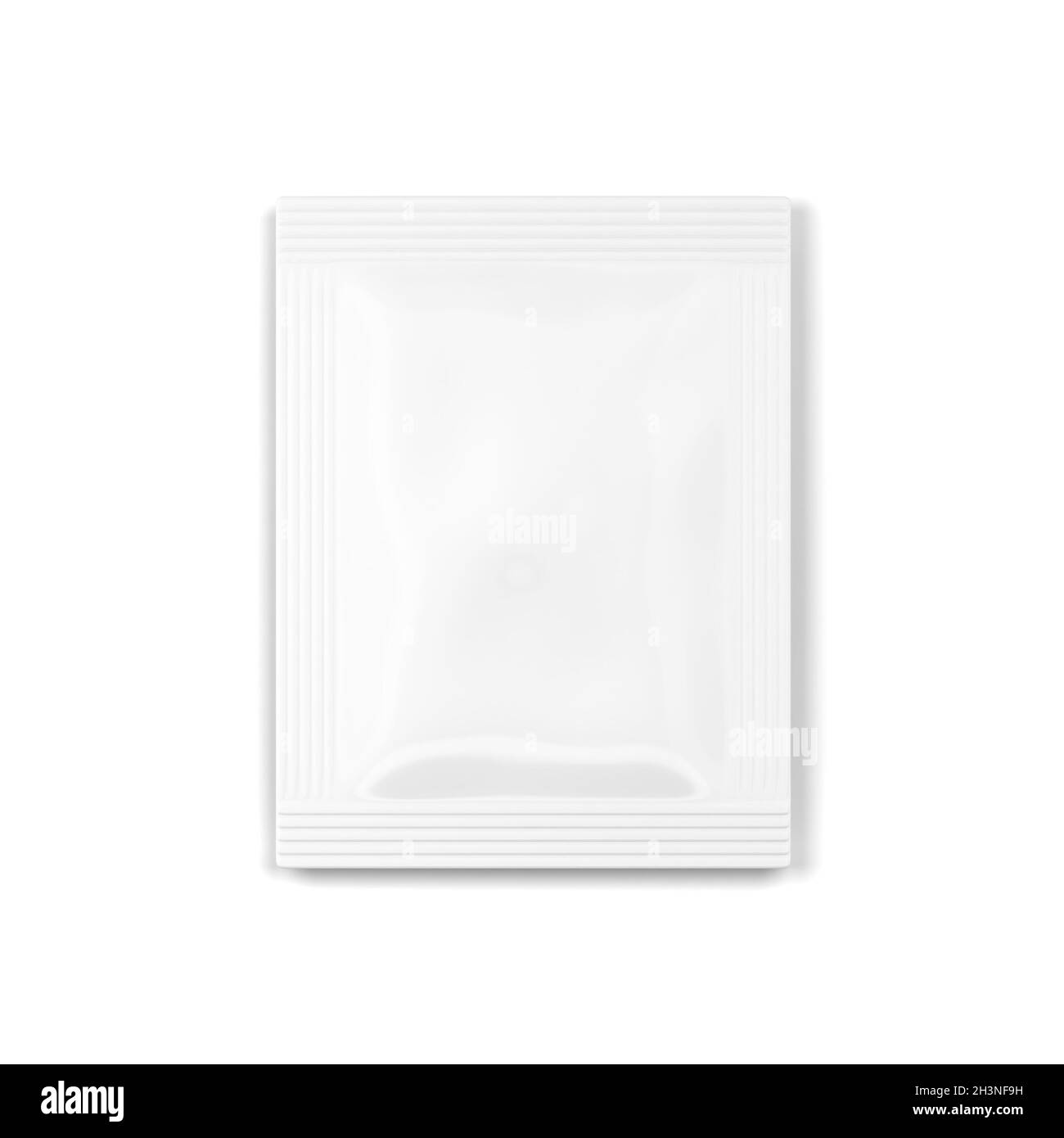 Blank sachet packaging mockup. 3d illustration isolated on white ...