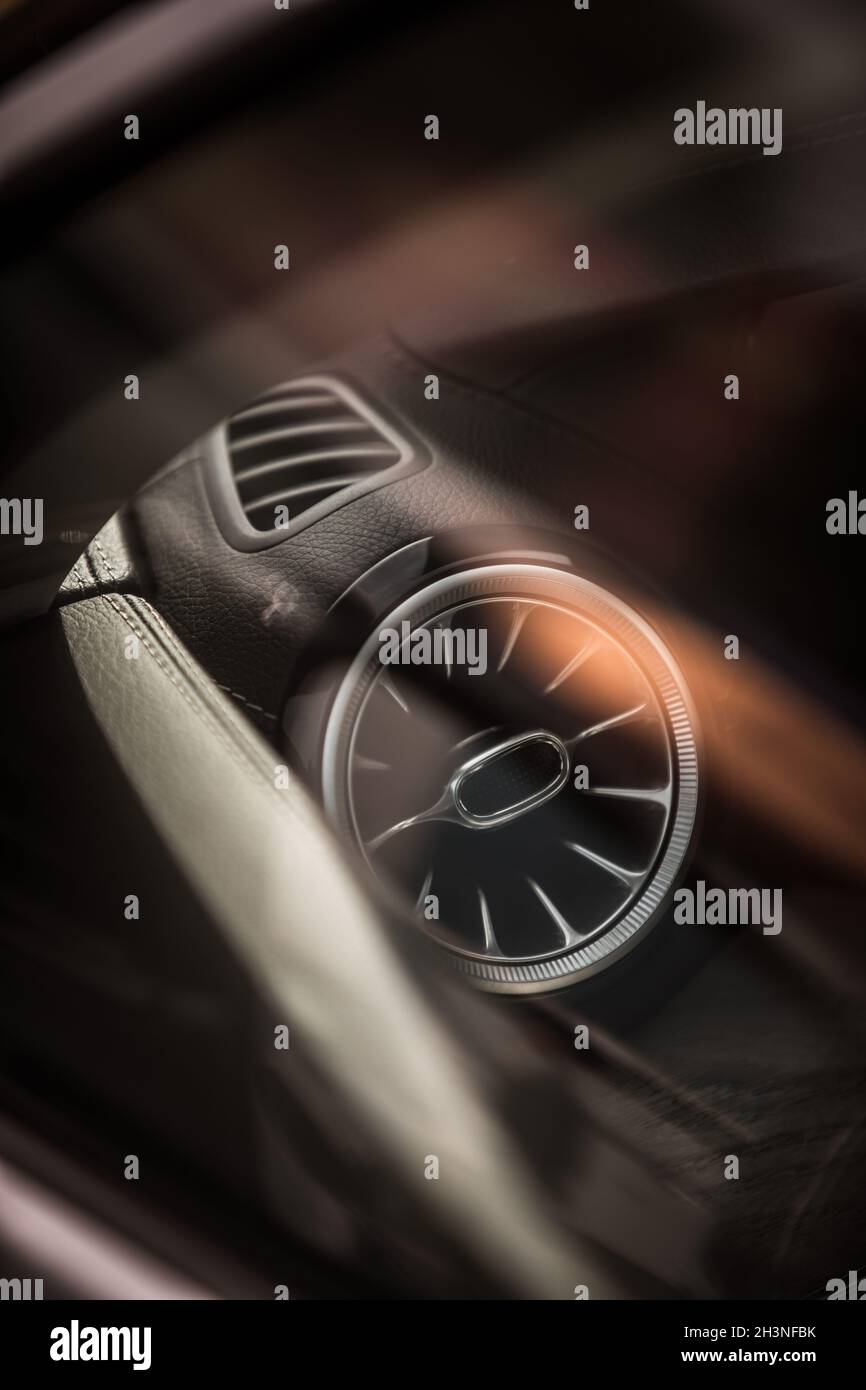 Modern luxury car air vents detail Stock Photo - Alamy