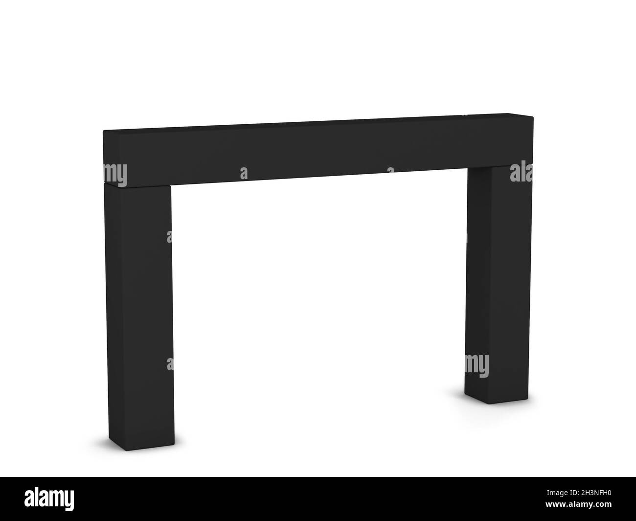 Blank event arch mockup. 3d illustration isolated on white background ...