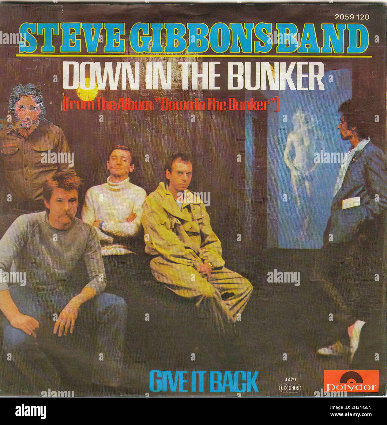 Vintage Vinyl Recording - Steve Gibbons-Down In The Bunker-1979 Stock ...
