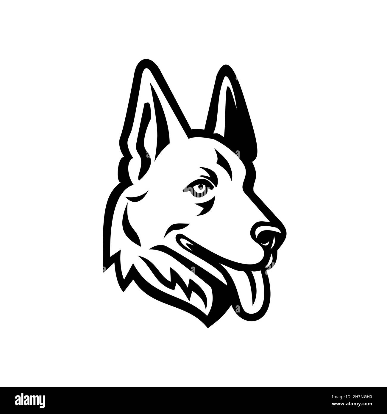 Alsatian shepherd cartoon hi-res stock photography and images - Alamy