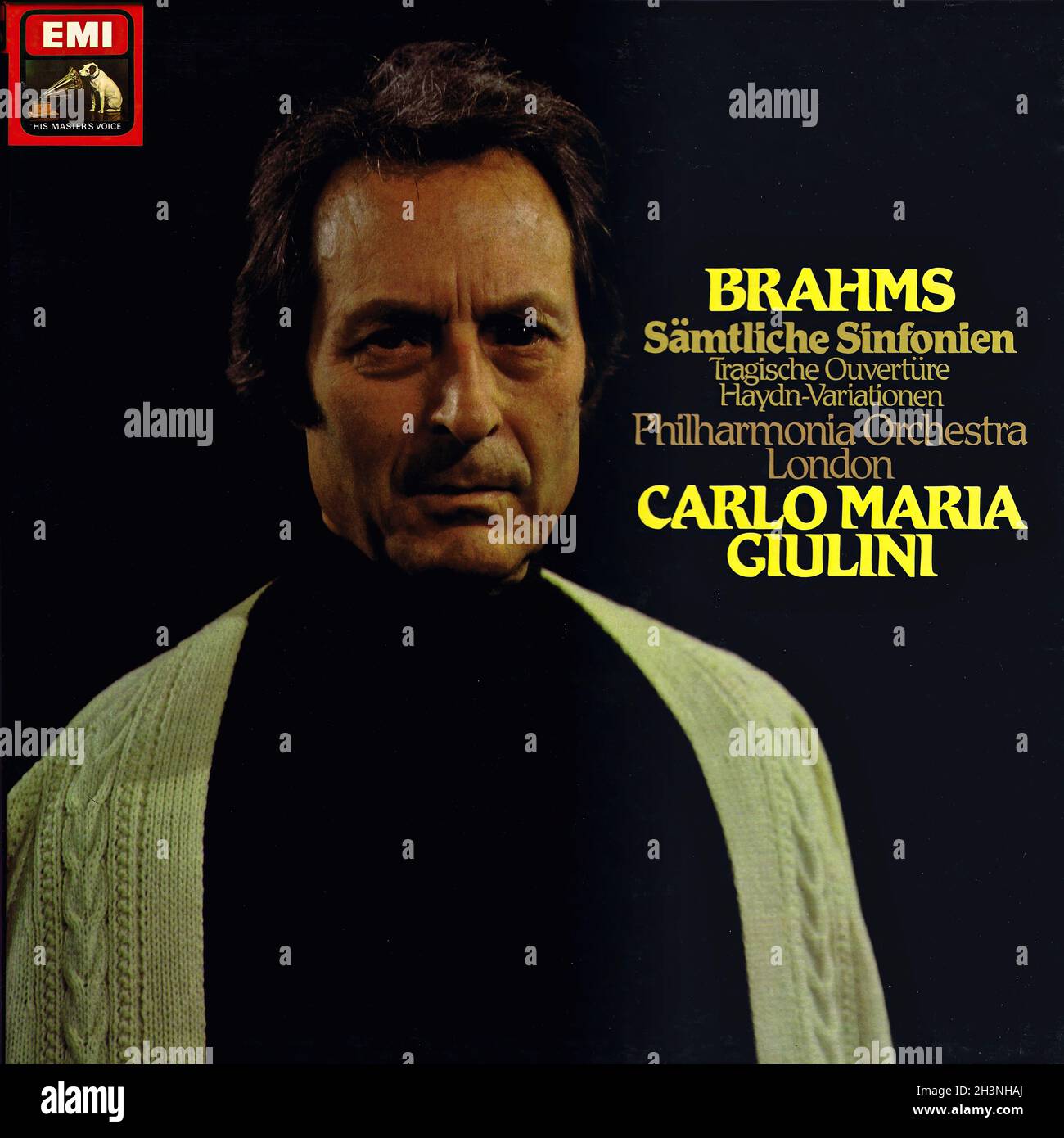 Brahms Four Symphonies - Giulini EMI - Classical Music Vintage Vinyl ...