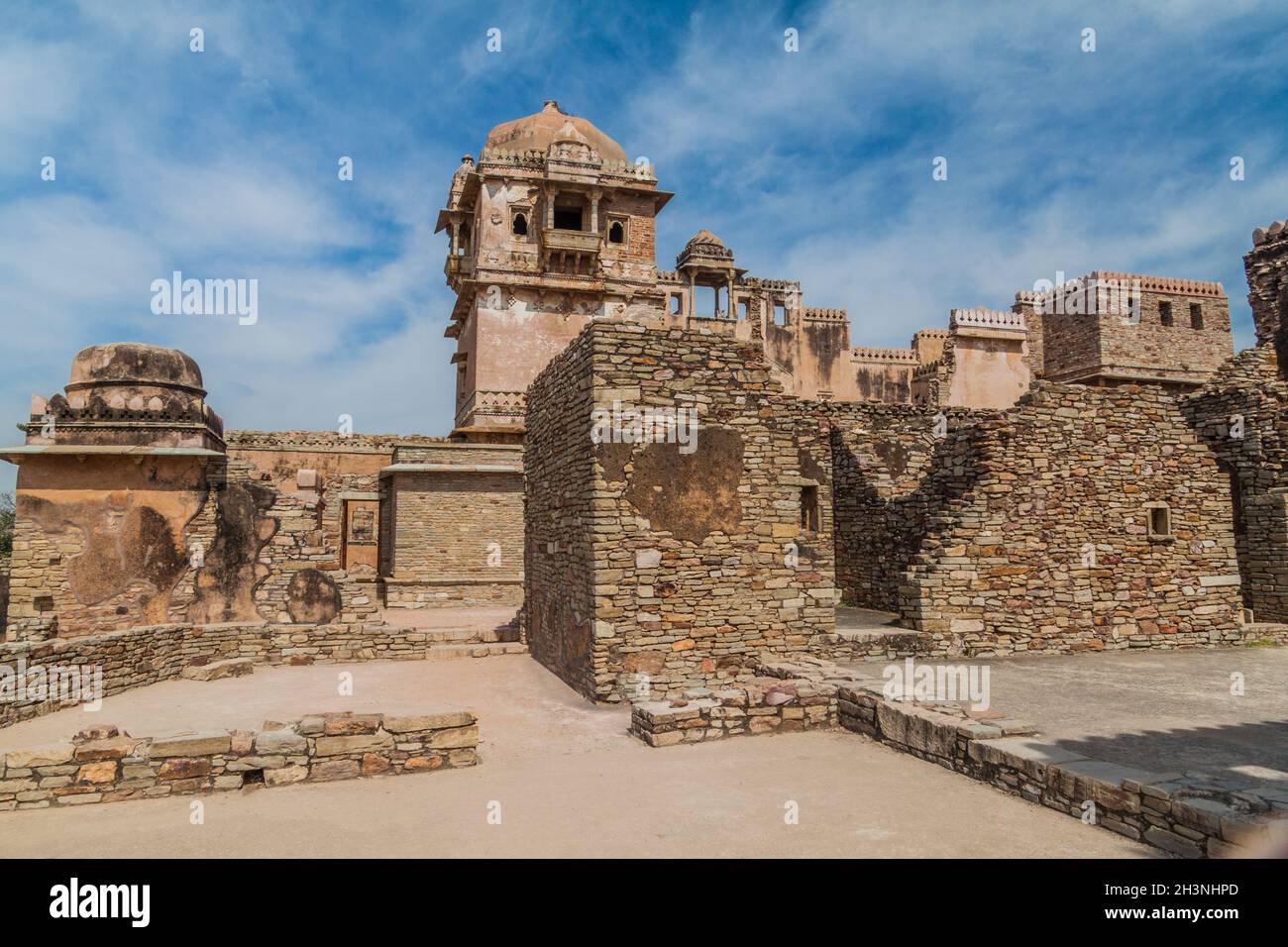 Kumbha Palace at Chittor Fort in Chittorgarh, Rajasthan state, India ...