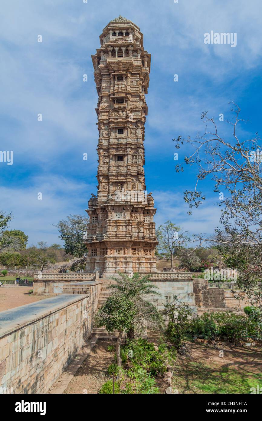 Victory tower, chittorgarh hi-res stock photography and images - Alamy