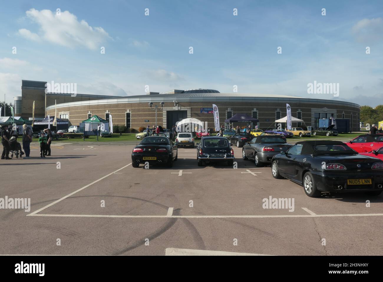 MG car rally at The British car museum Gaydon UK Stock Photo - Alamy