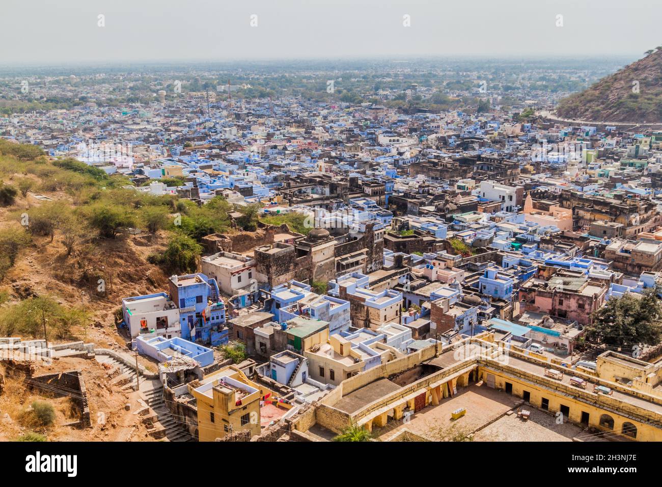 Aerial view of Bundi, Rajasthan state, India Stock Photo - Alamy