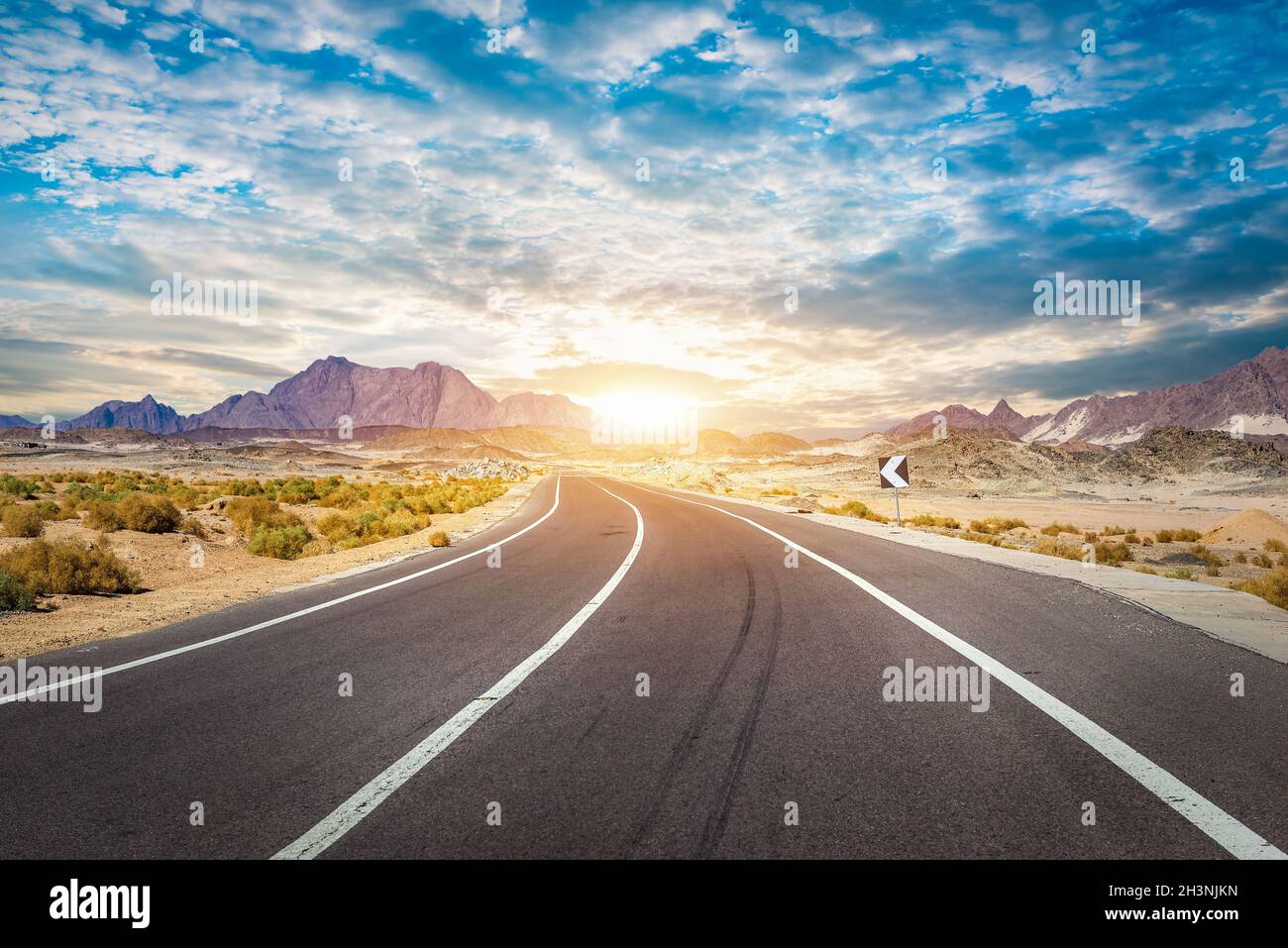 Clouds road hi-res stock photography and images - Alamy