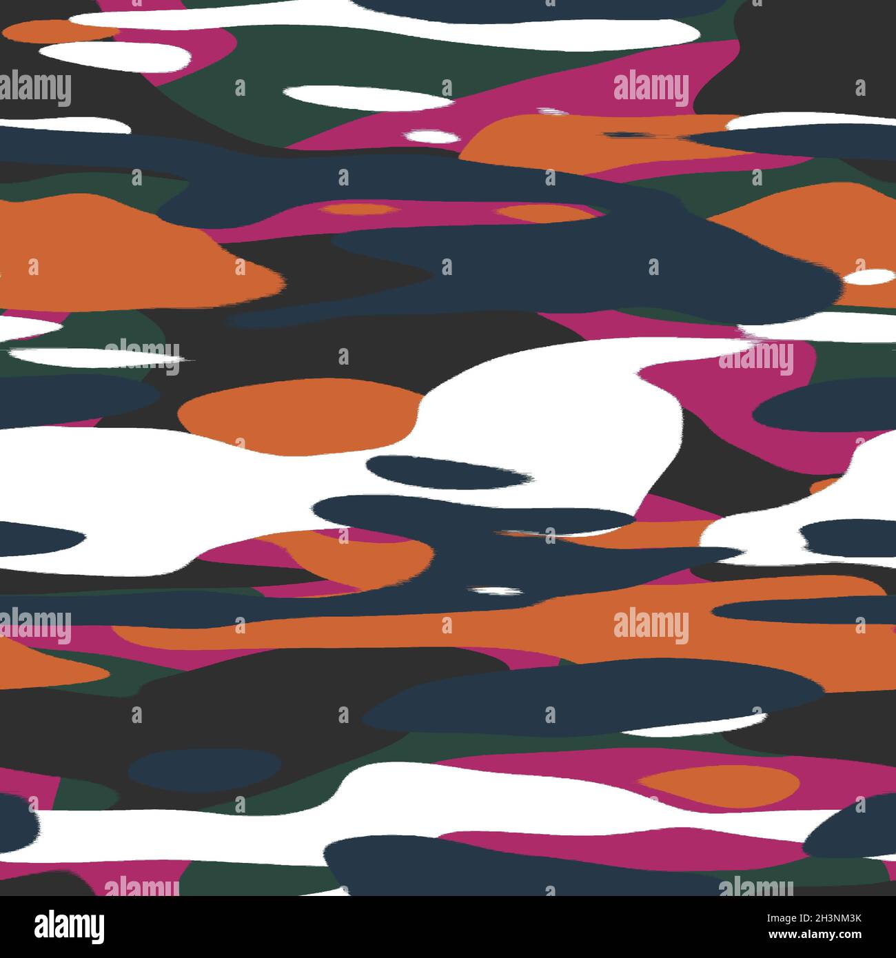 Seamless colorful happy camoflauge inspired surface pattern design for ...