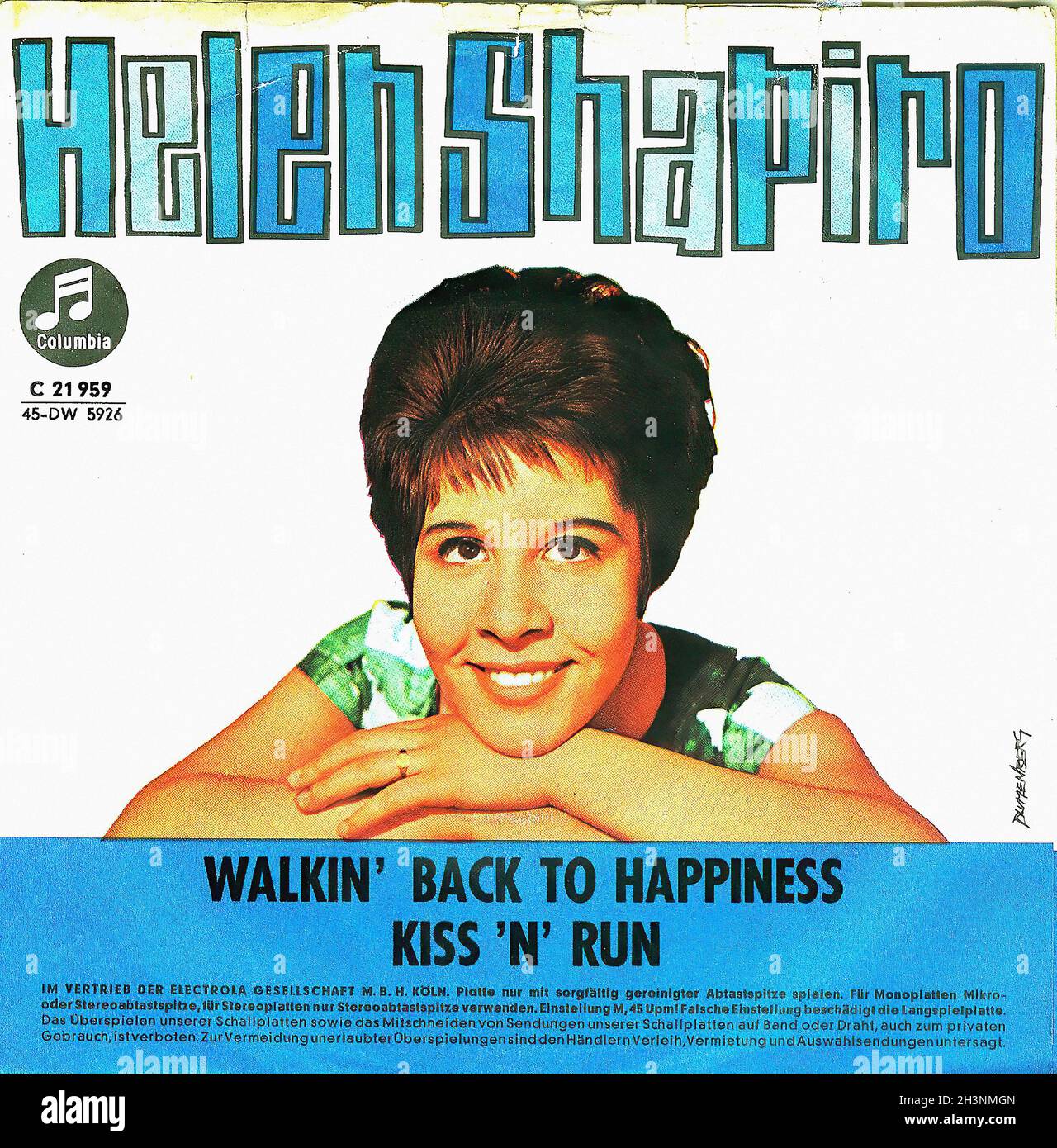 Vintage Vinyl Recording - Shapiro, Helen - Walkin' Back To Happiness ...