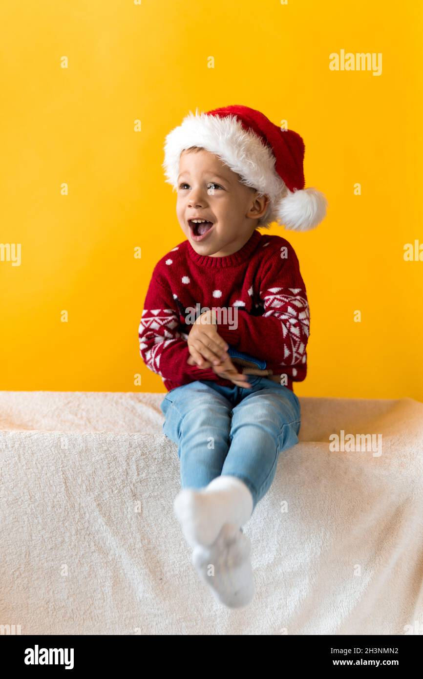 Portrait of happy smiling positive joyful positive preschool little boy ...