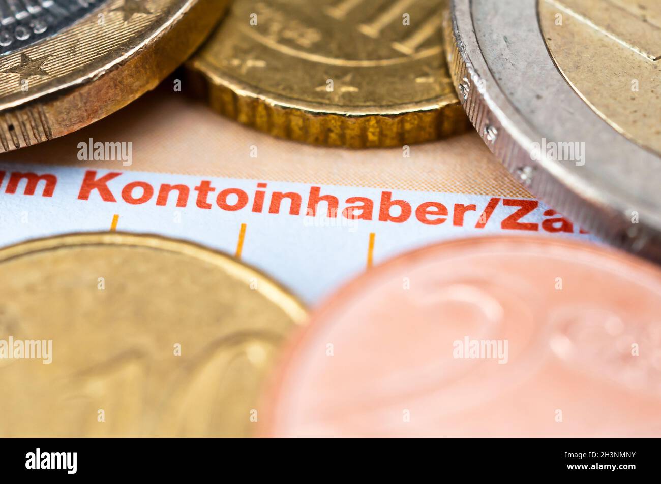 Online Banking and coins Stock Photo - Alamy