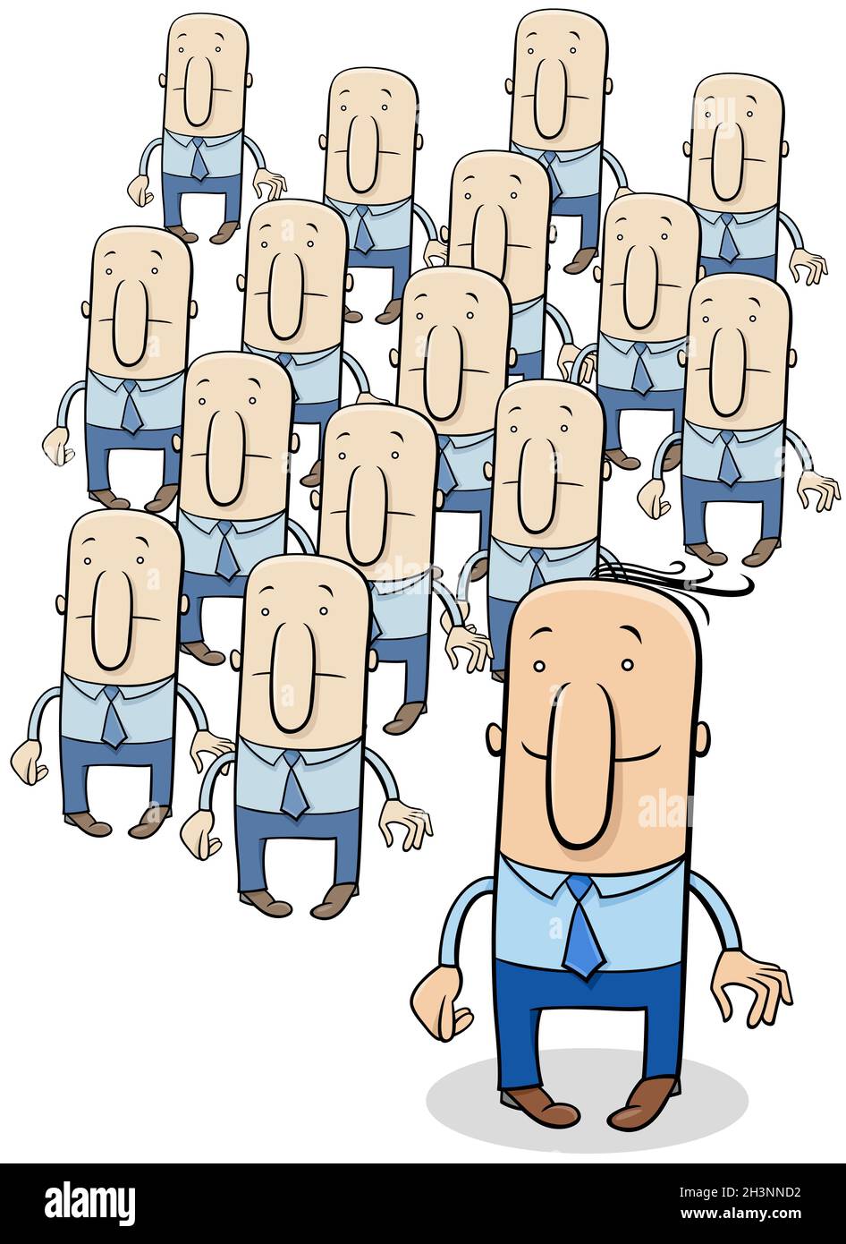 Happy man man from crowd Cut Out Stock Images & Pictures - Alamy