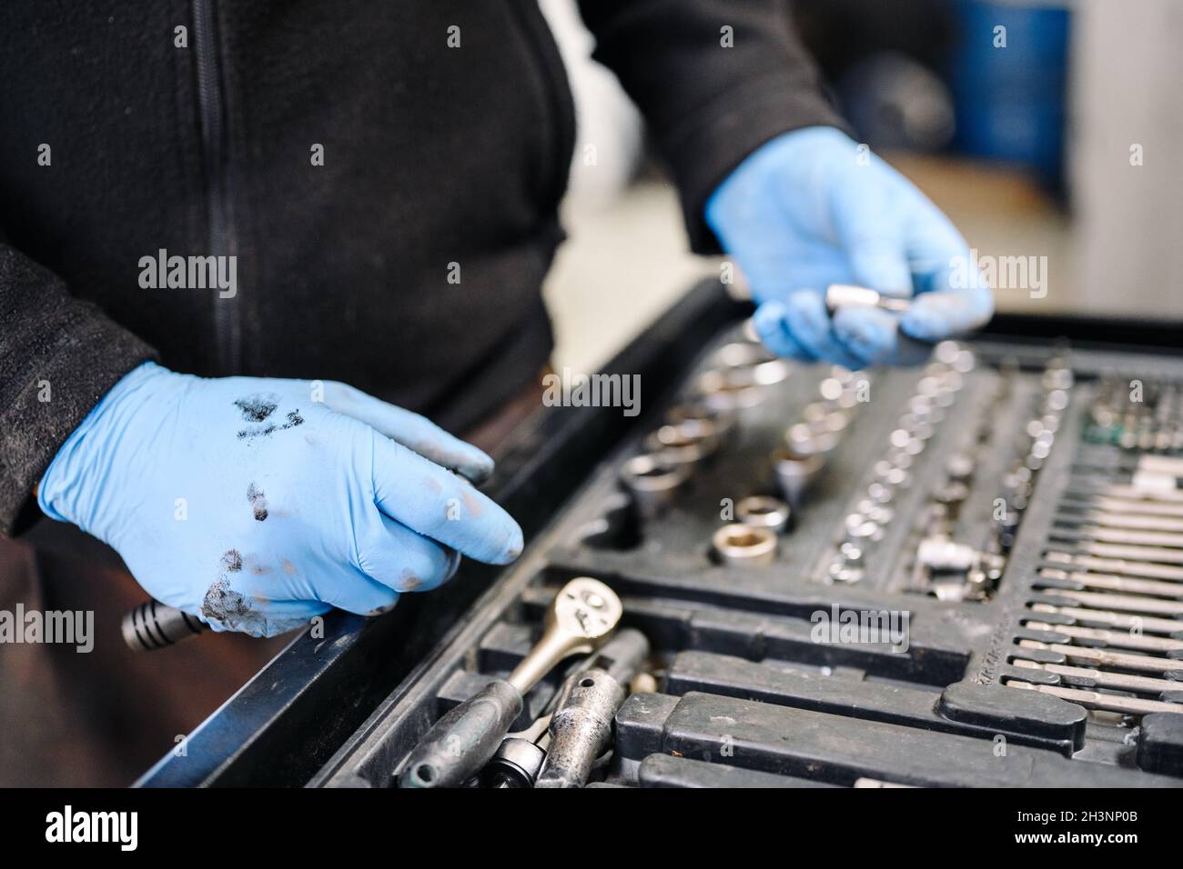 Car mechanics tool kit hi-res stock photography and images - Alamy