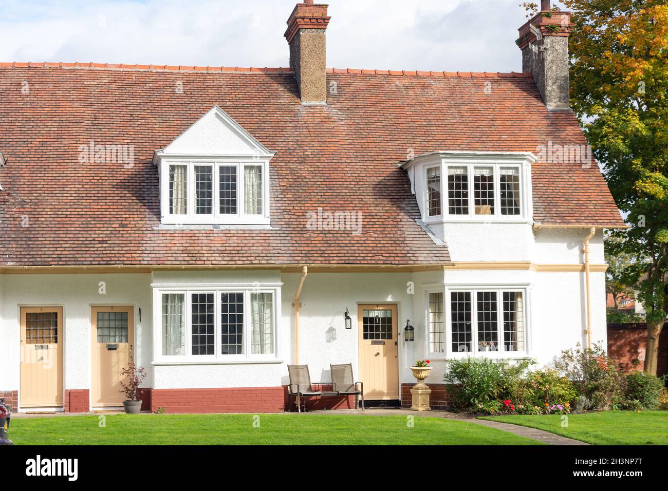 Terraced houses, Brook Street, Port Sunlight, Metropolitan Borough of ...