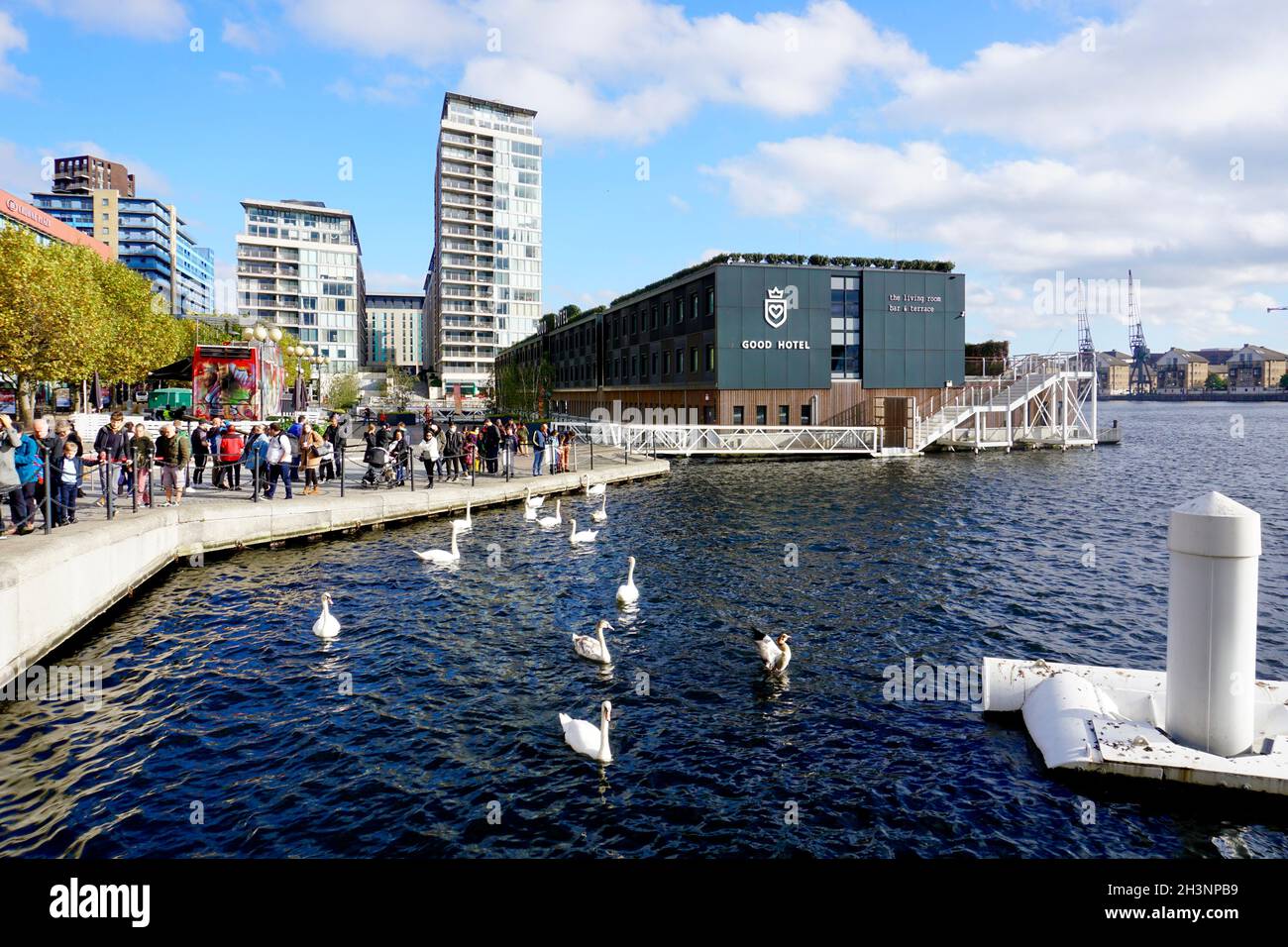 O2 Arena and the Emirates Cable Car in Greenwich, London, United ...