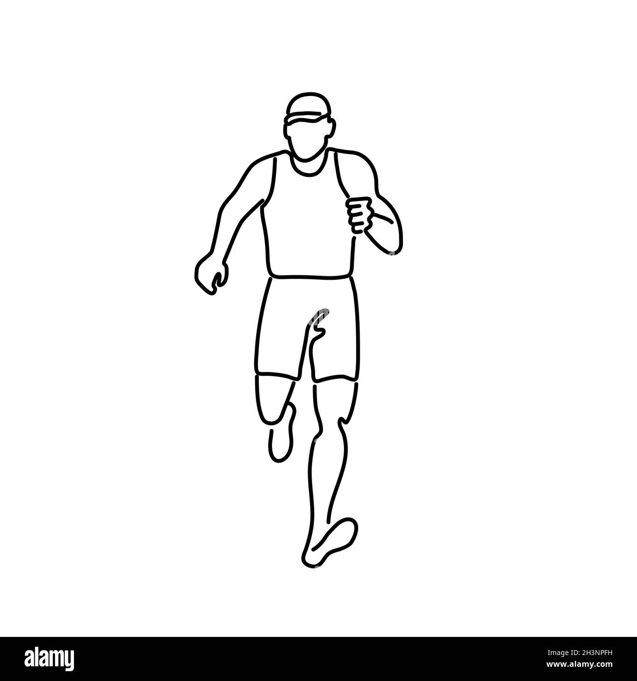 Marathon Running Art